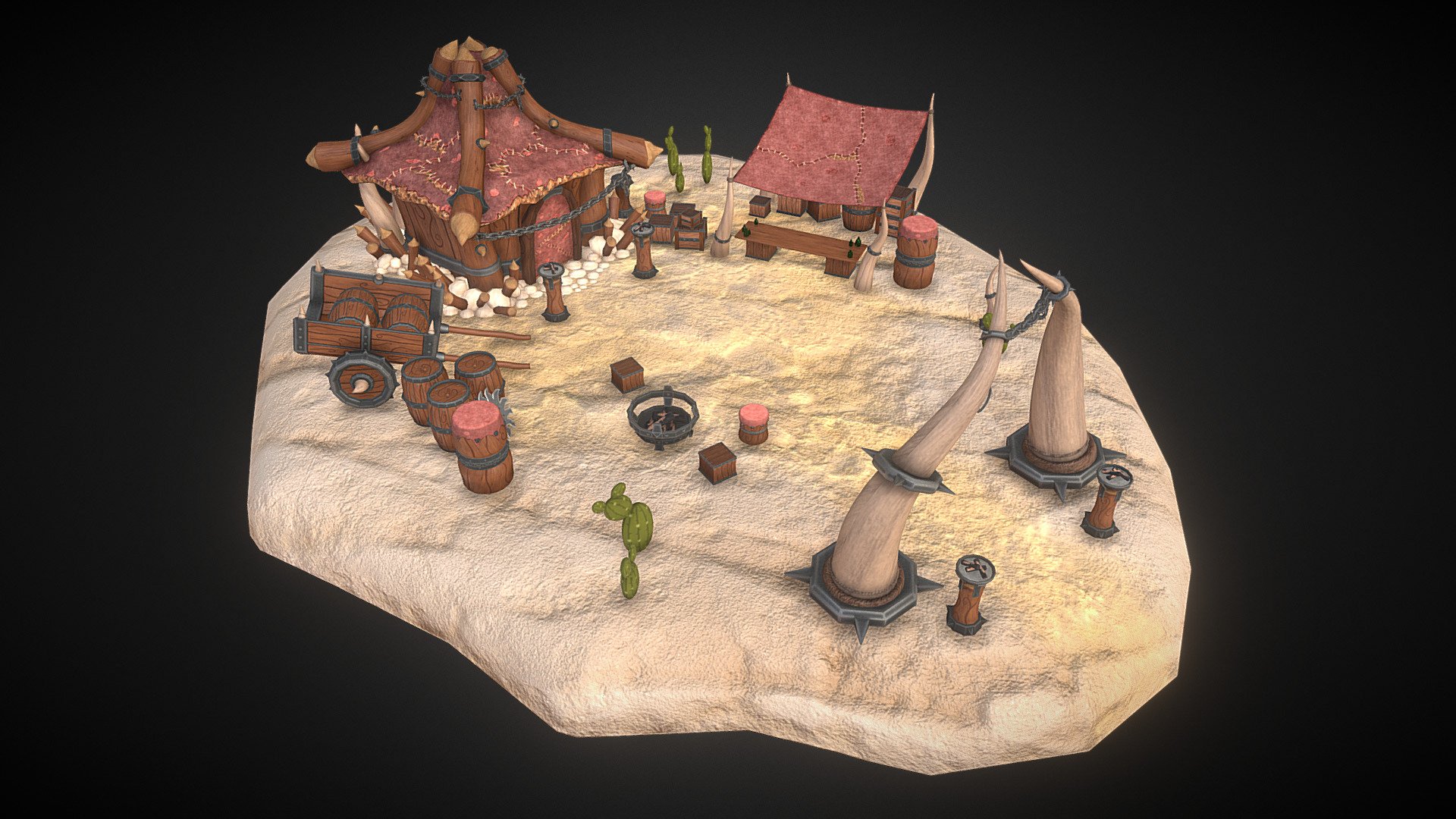 Orc Camp Environment - 3D model by Darcy V (@KayNine) [37ae2f0] - Sketchfab