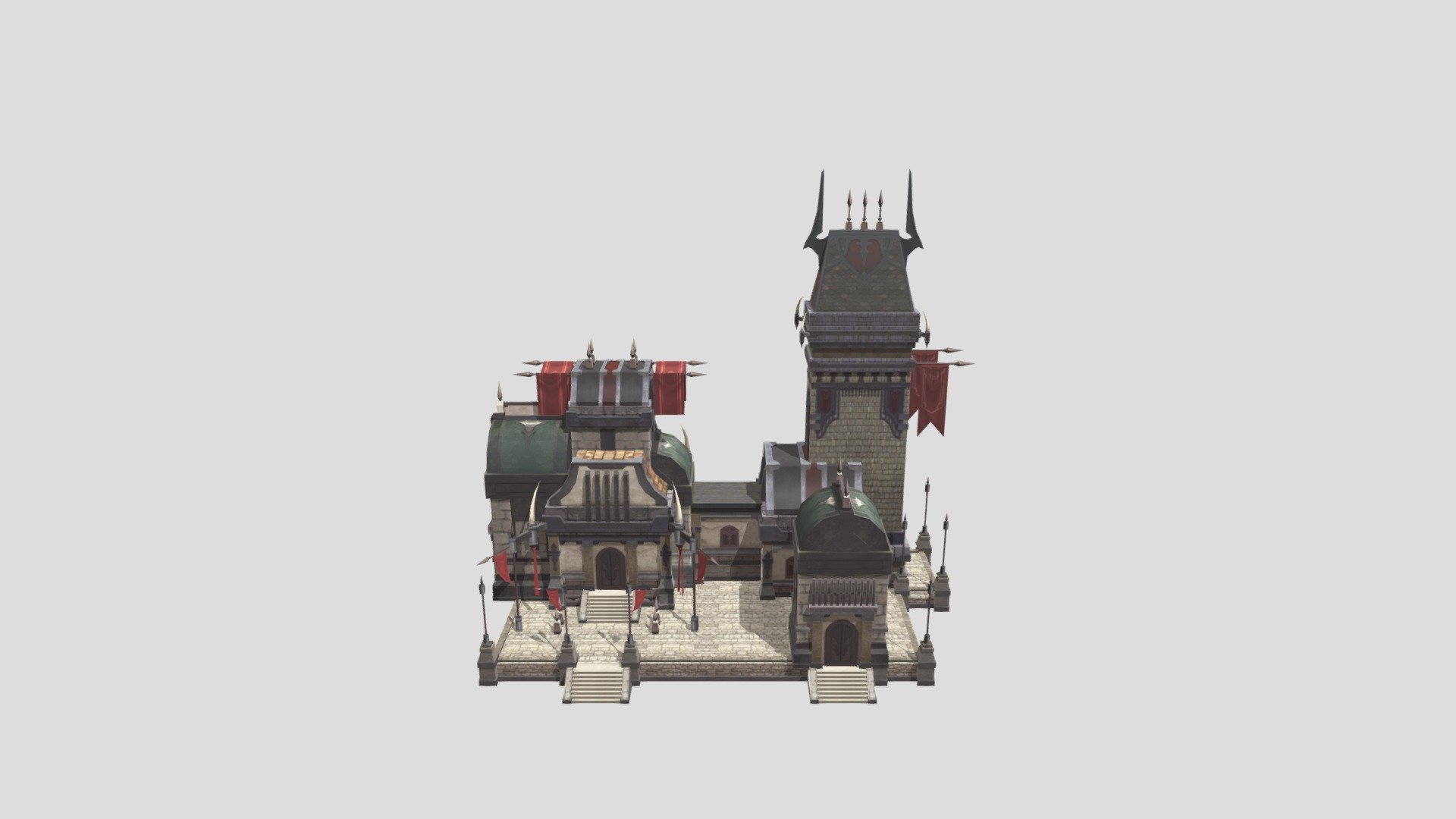 Building_Guild_Raid_Level5_Mesh King's Raid - Download Free 3D model by ...