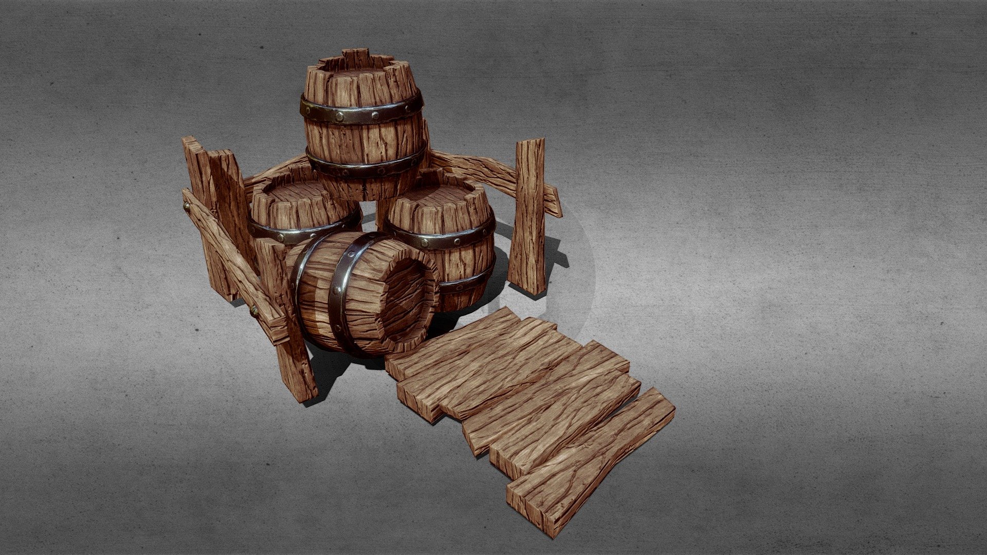 Low poly barrel - Download Free 3D model by Cyril43 [37aedbb] - Sketchfab