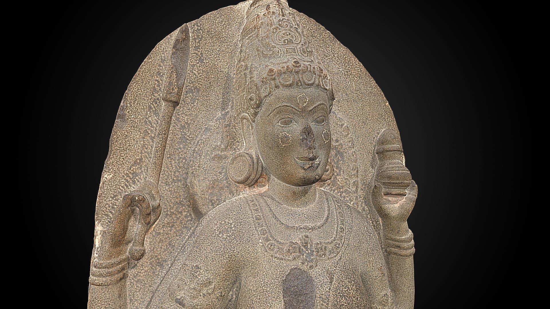 Yogini with a jar, early 10th C CE - Download Free 3D model by ...
