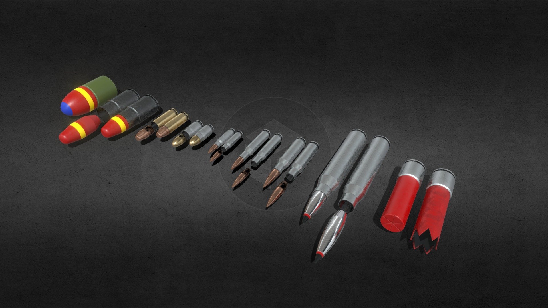 Hero Ammo Collection 1 - 3D model by NotARealStudio [37b1209] - Sketchfab