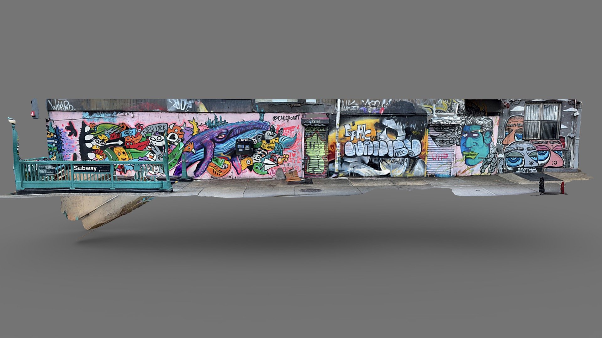 Graffiti Wall - 3D model by Stuart Rosenberg (@s2rosenberg) [37b1c36 ...