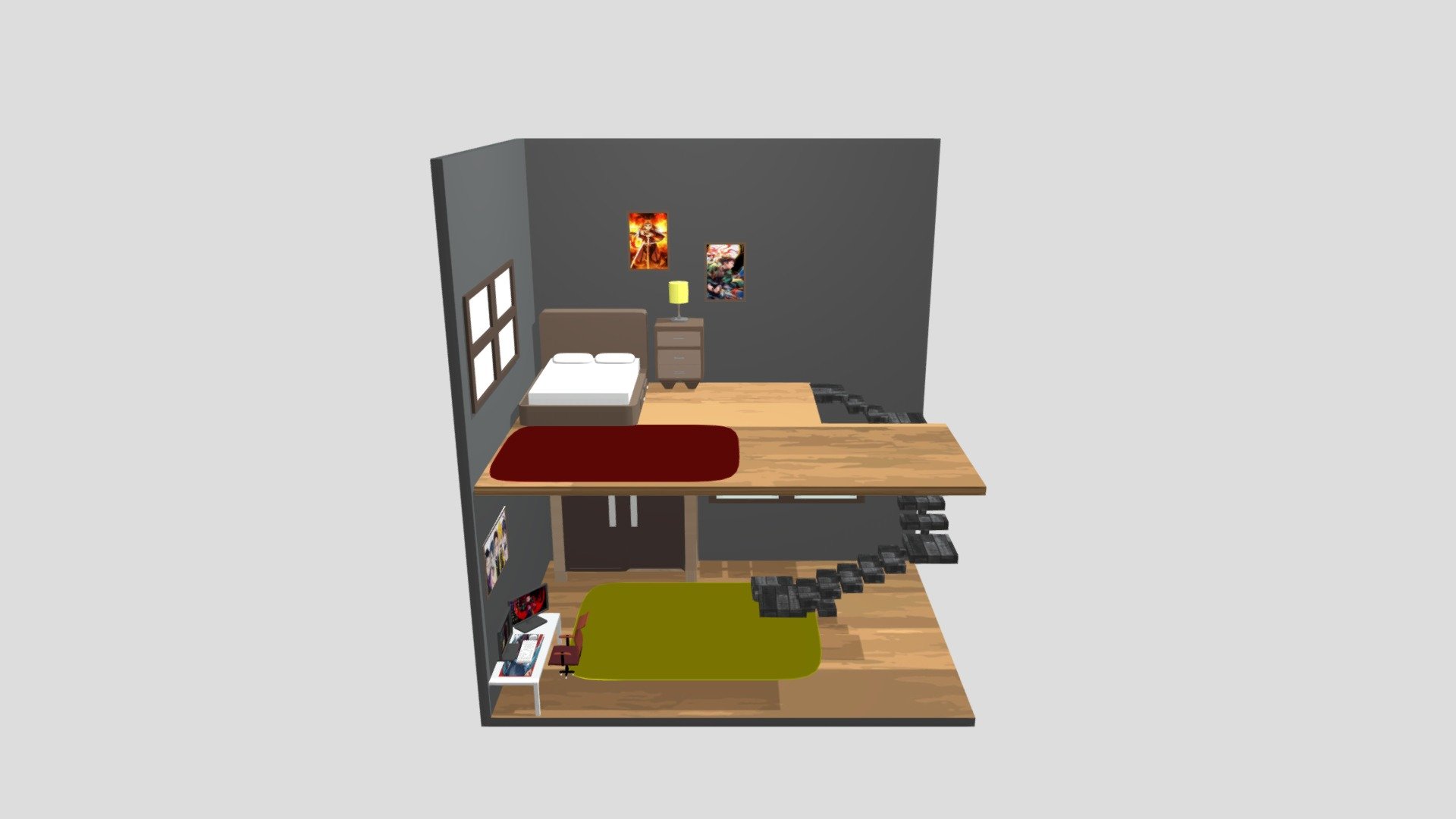 quarto 3D - 3D model by Giovanna (@9999990000azaz) [37b1f62] - Sketchfab