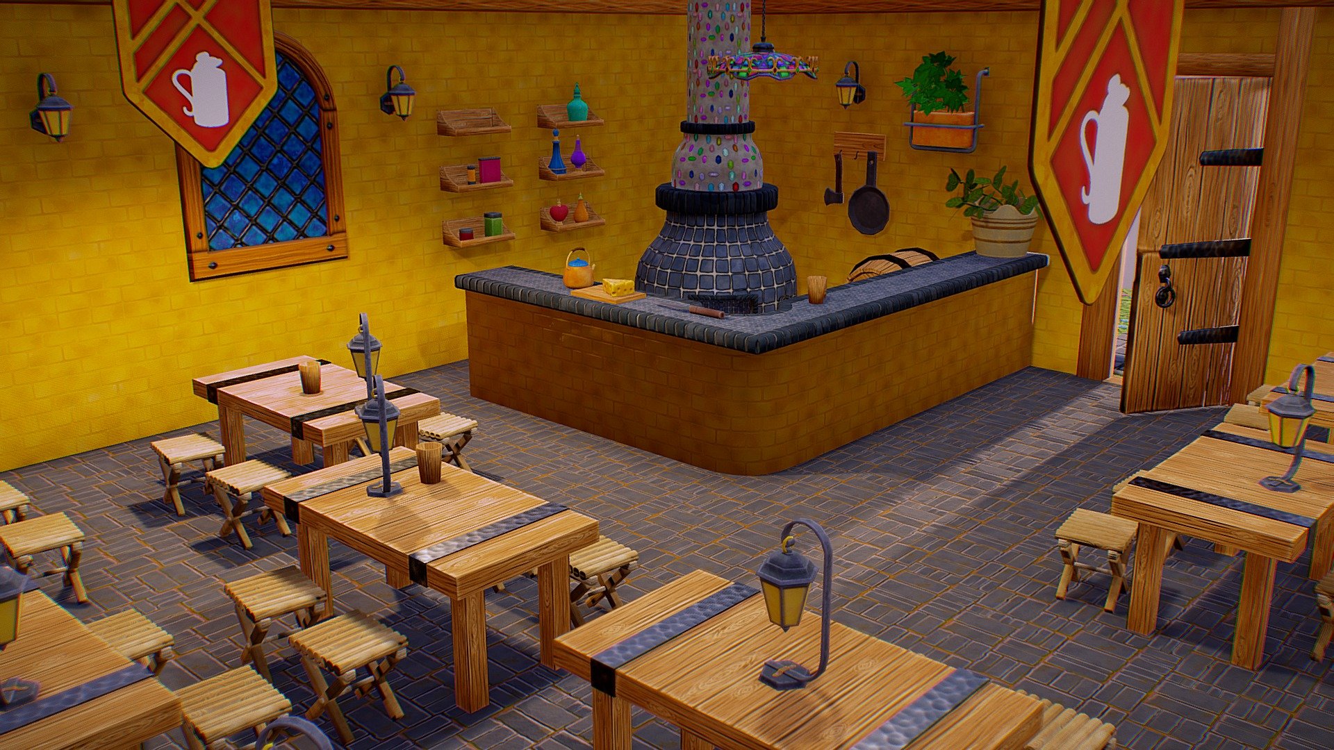 Magic Tavern - 3D model by 3D Chop Art (@3dchop) [37b2bd0] - Sketchfab
