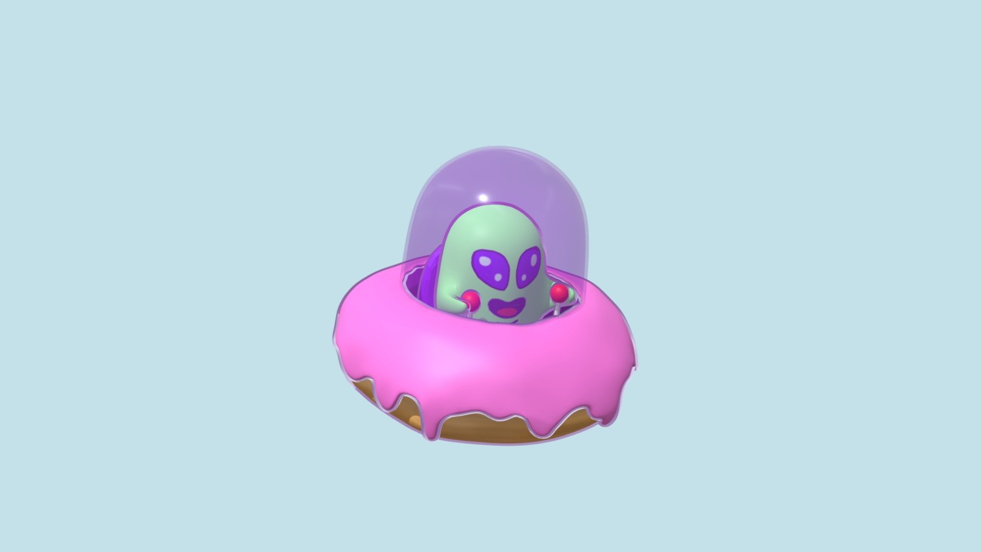 Donut Spaceship - 3D model by Laryssa Maciel (@laryssamaciel) [37b4fb8 ...