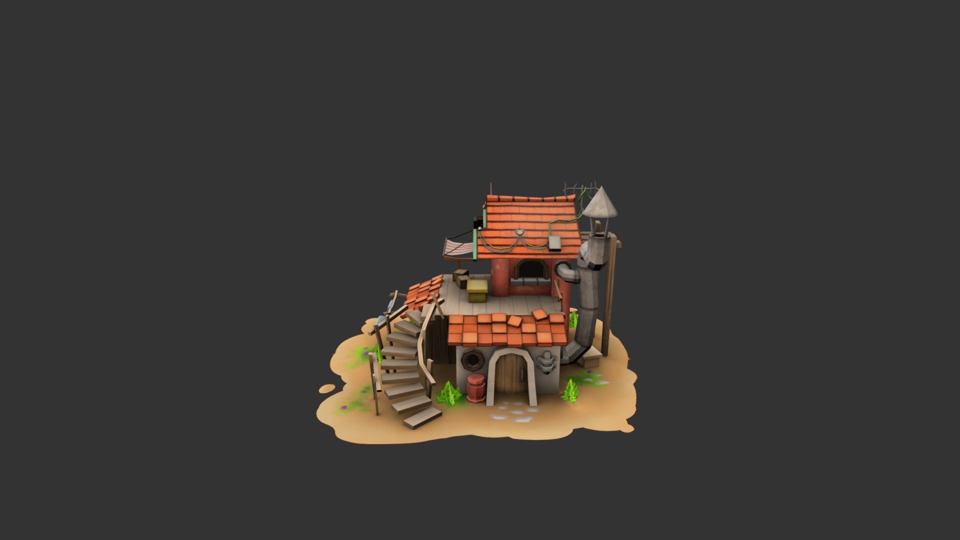 smol low poly house - 3D model by JhelisaJhyena [37b6865] - Sketchfab