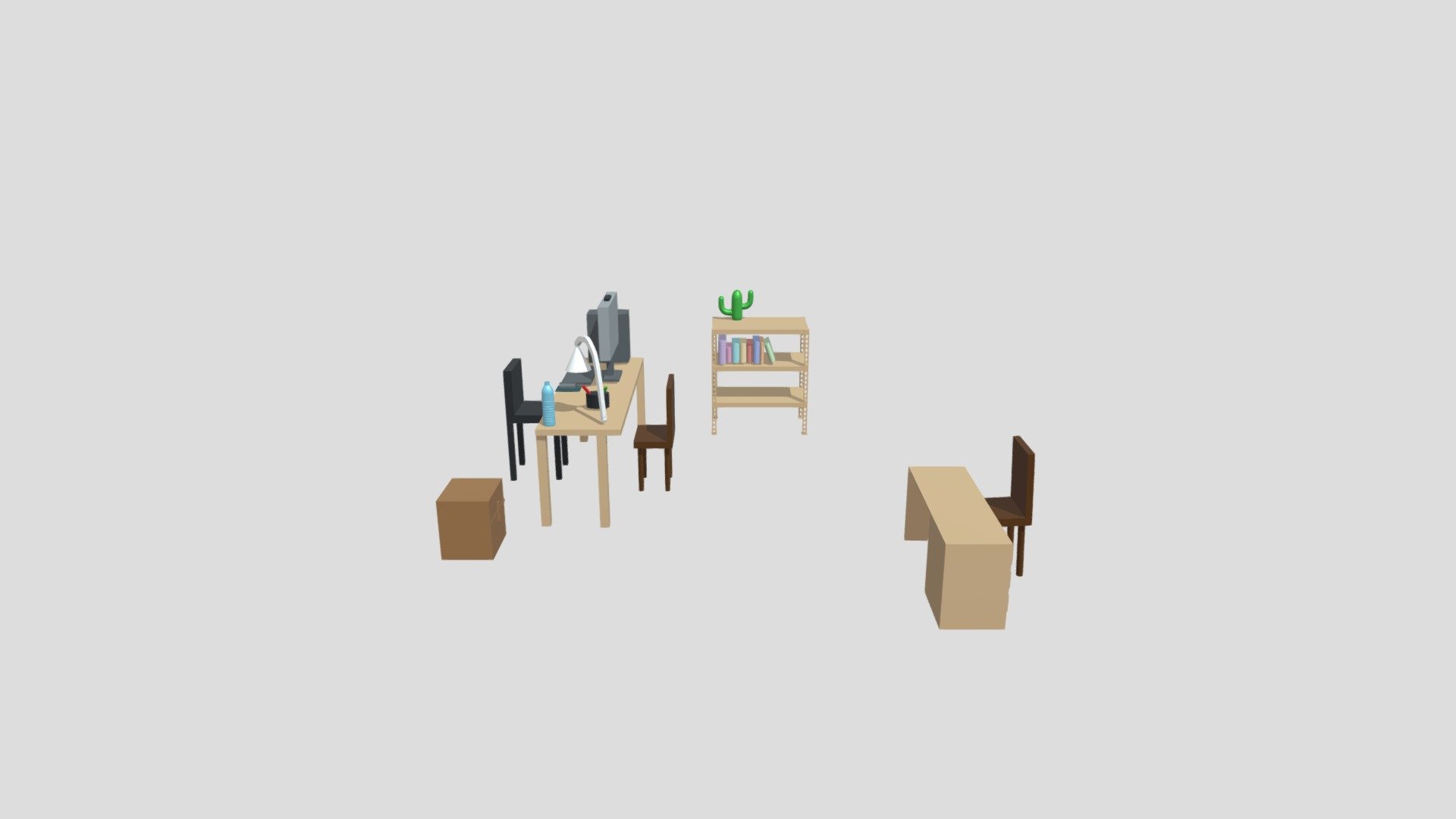 Classical desktop - 3D model by ouachaihssane [37b7191] - Sketchfab