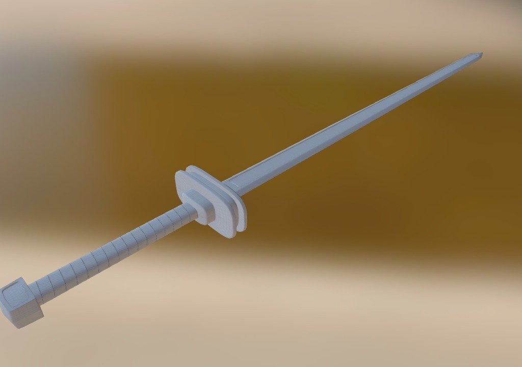 Basic Sword - 3D model by John_Wright [37b93a1] - Sketchfab