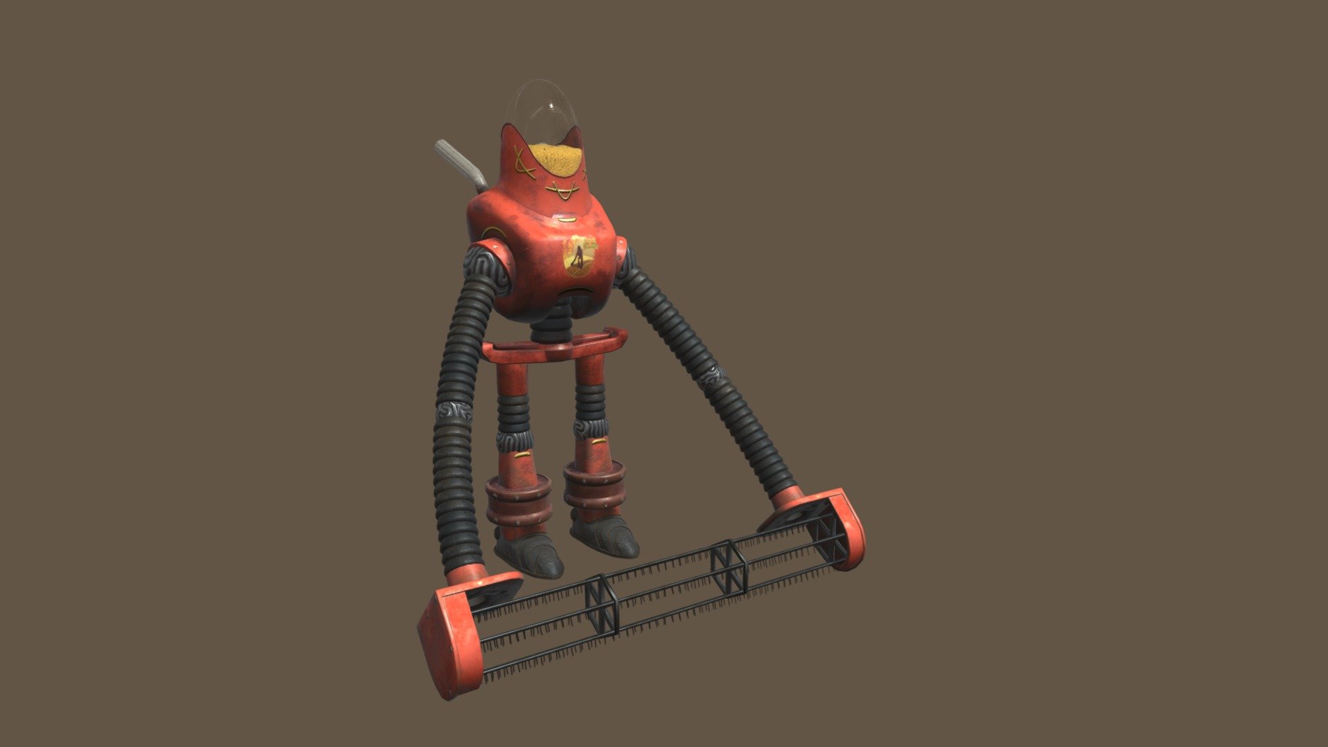 Combine Harvester Protectron - 3D model by PnGDMrtn [37bbe3b] - Sketchfab