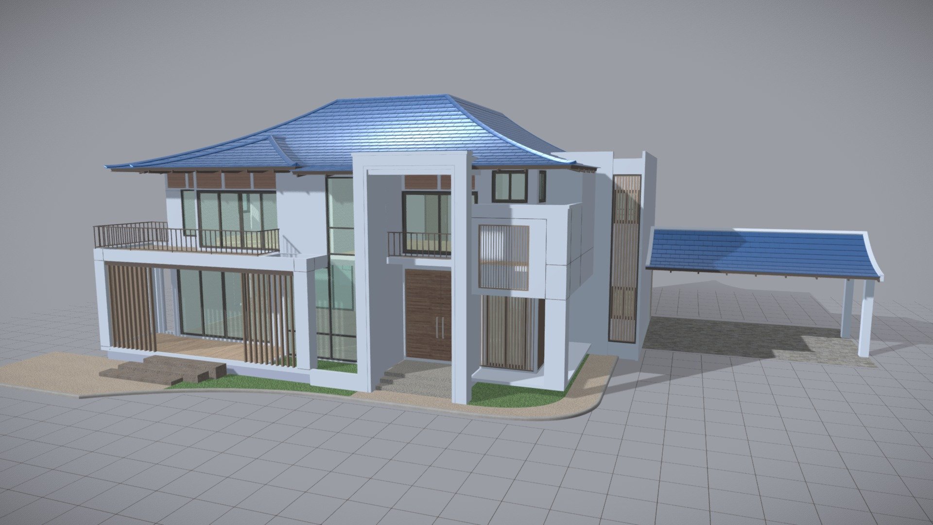 House in Lop Buri - [Update : 2024.06.12] - 3D model by LRS_AEC ...