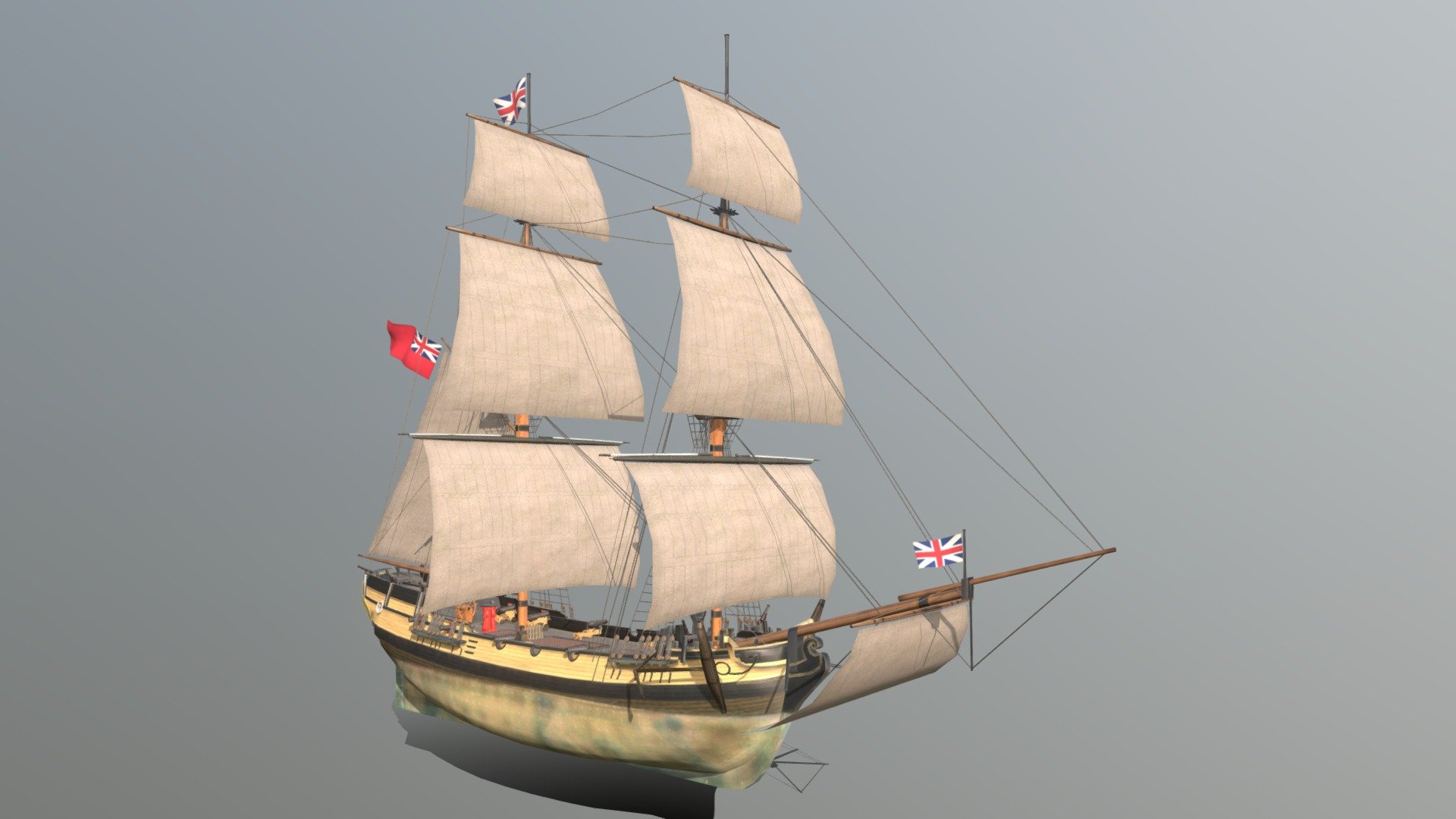 HM Supply of the First Fleet 1788 - 3D model by David Cooper ...