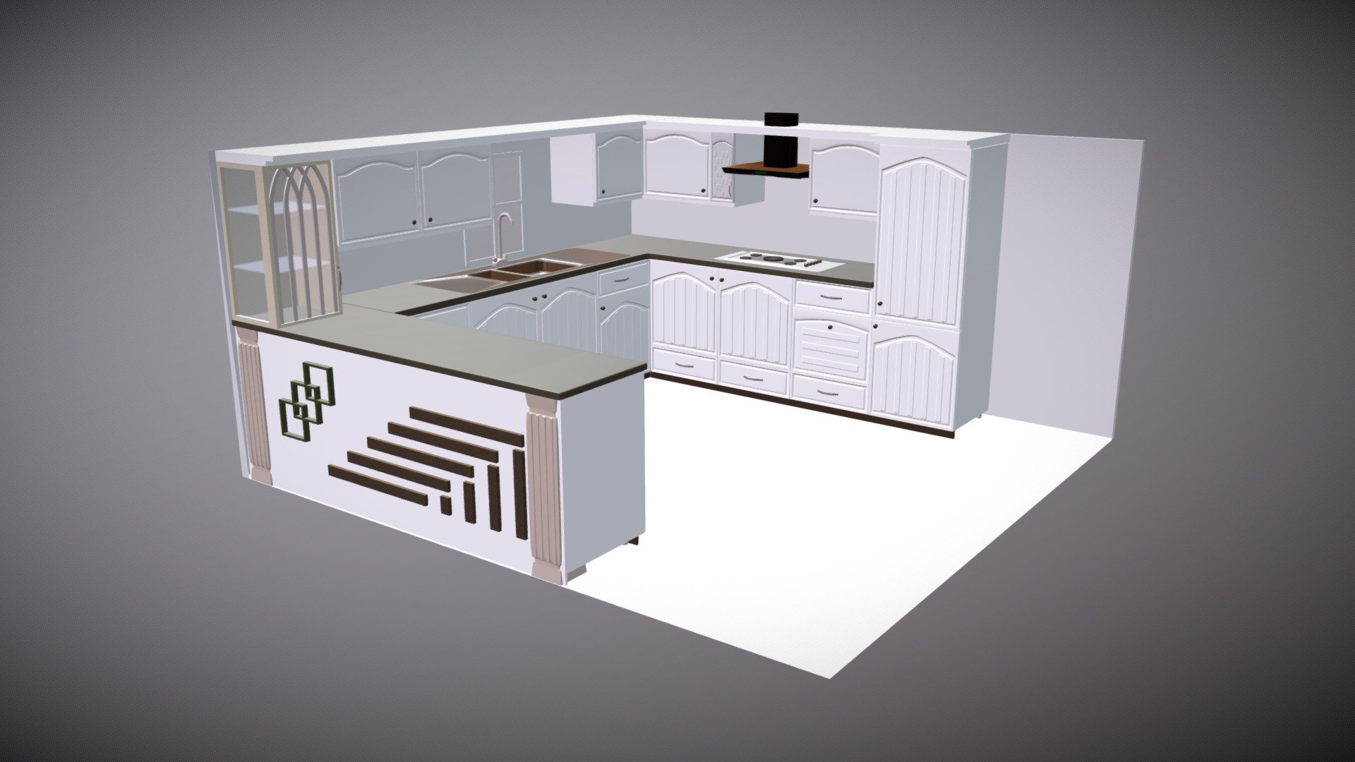 Kitchen Cabinet - 3D model by karymeh3d [37be984] - Sketchfab
