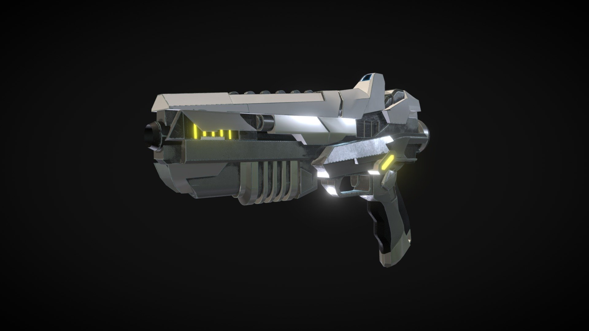 High Tech Sci-Fi Pistol - Buy Royalty Free 3D model by Saillish ...