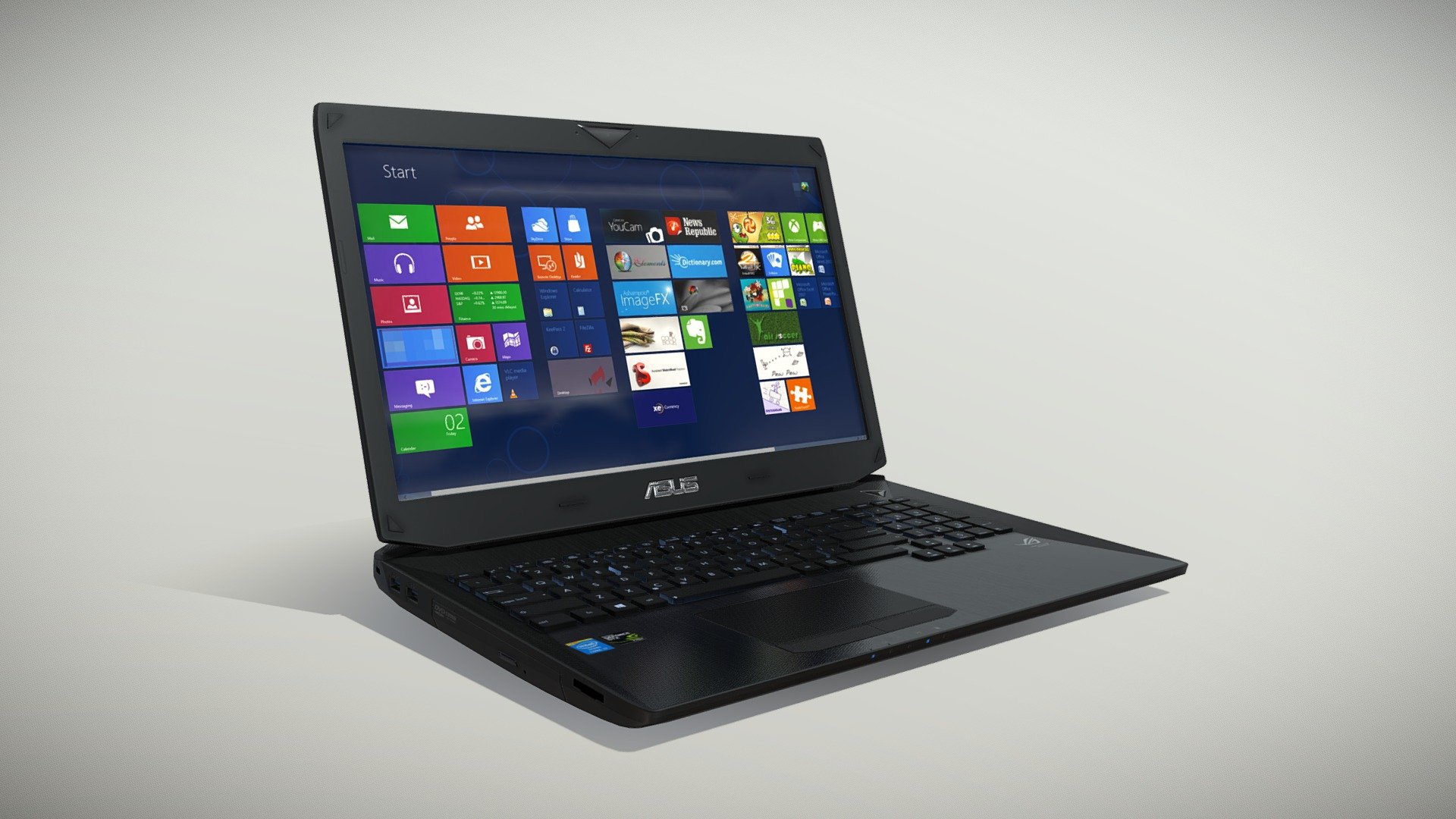 Asus ROG G750JX gaming laptop - Buy Royalty Free 3D model by ...