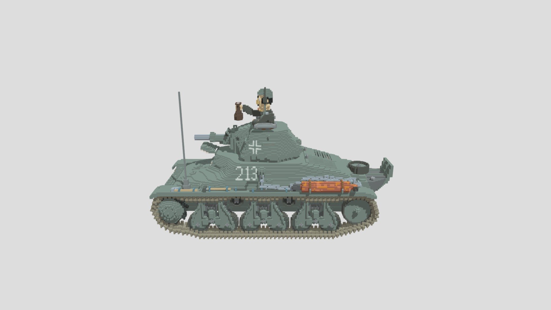 Panzerkampfwagen 38H 735(f) - 3D model by Dmitry Pollack (@pollackMD ...