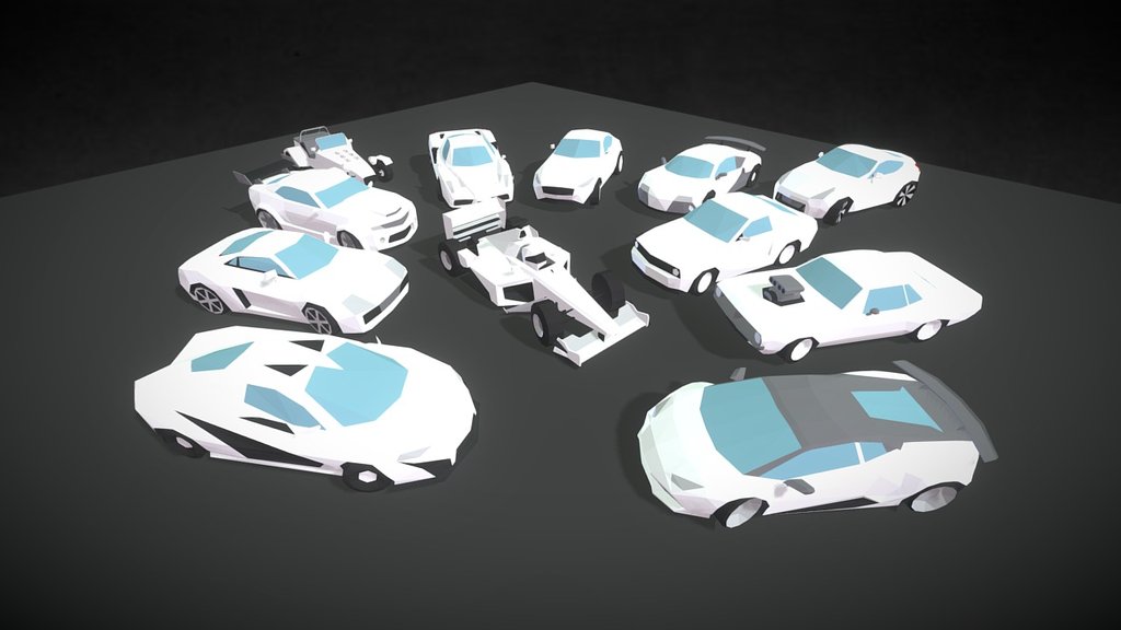 Small Cars - Sport - 3D model by 1Poly [37c7098] - Sketchfab