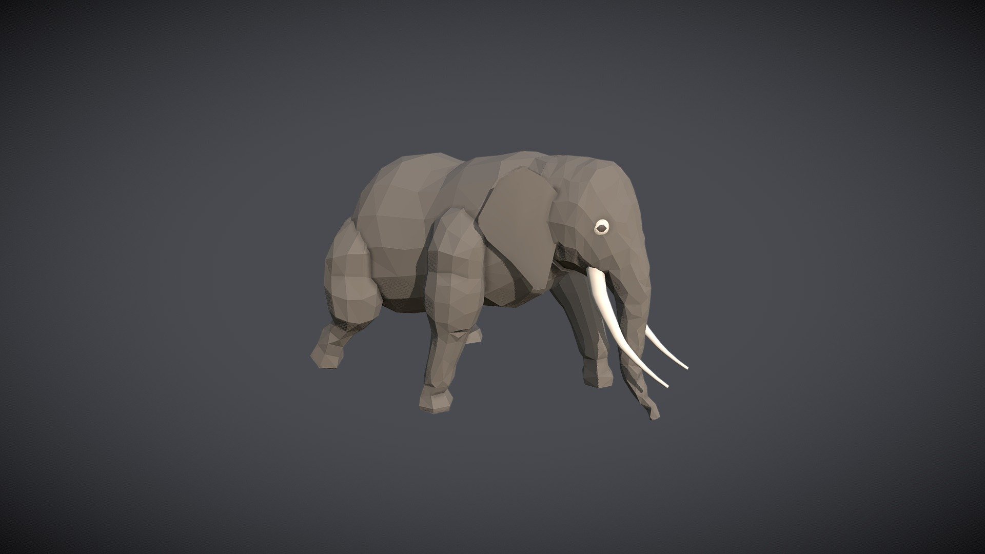 Low-Poly Elephant - Buy Royalty Free 3D model by Incod ART 3D ...
