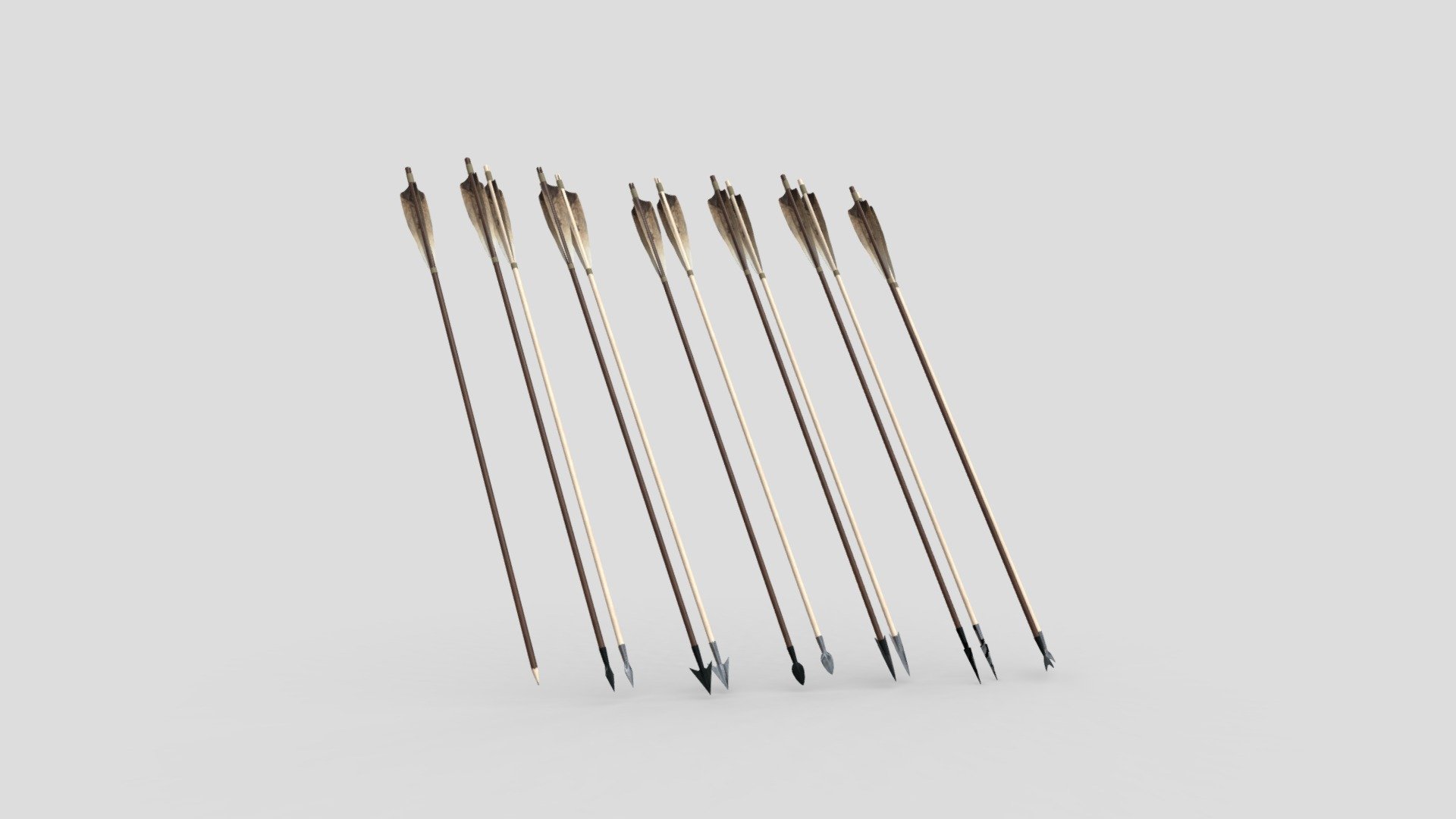 Wooden Arrow Pack - Buy Royalty Free 3D model by plaggy [37ca957 ...