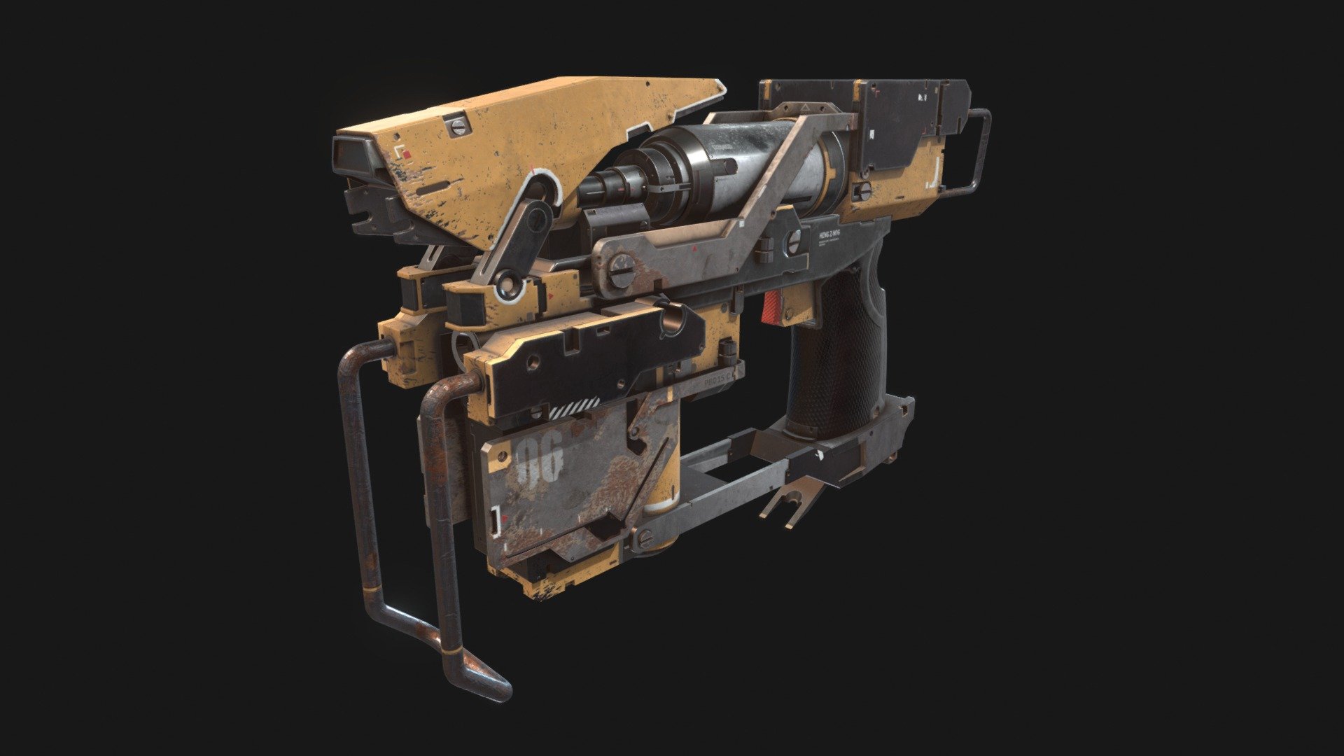 N-06 Nailgun - 3D model by JoranPotze [37cac3a] - Sketchfab
