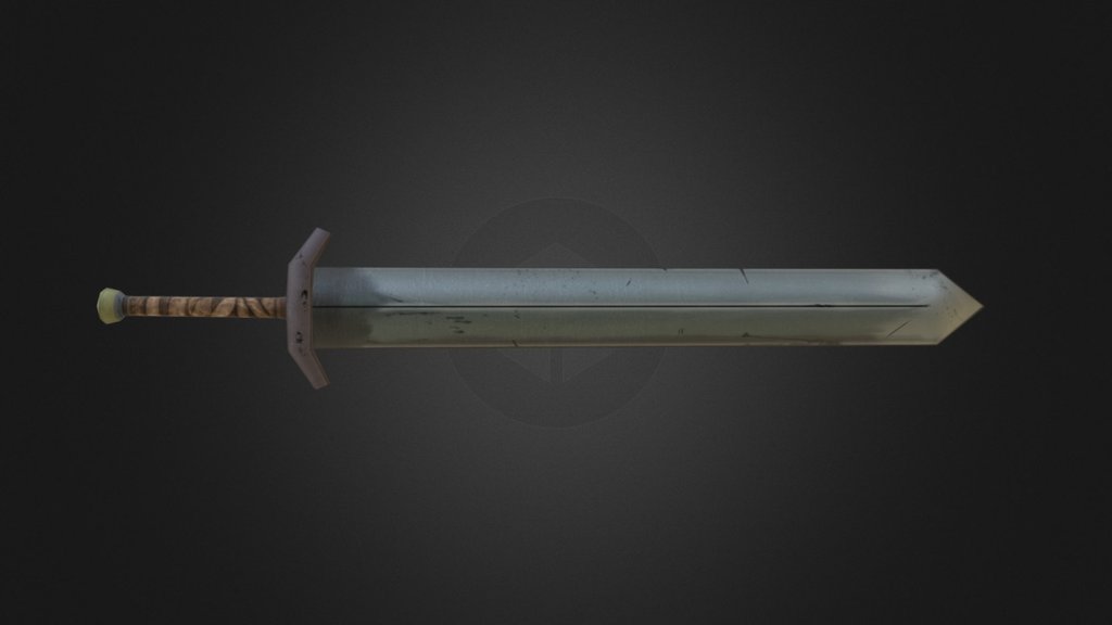 Battle Sword - 3D model by Alex Dunning (@thedarkpoof) [37ce51d ...