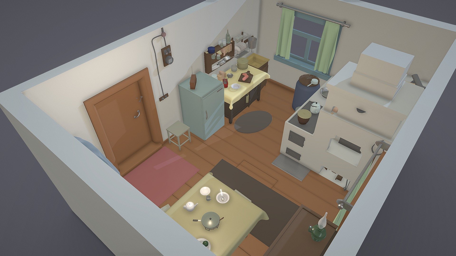 Kitchen boss - 3D model by Kirkiii [37d00ab] - Sketchfab