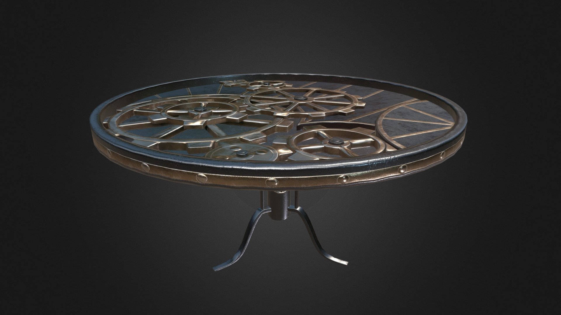 Mechanical Table - 3D model by E.vill [37d04b6] - Sketchfab