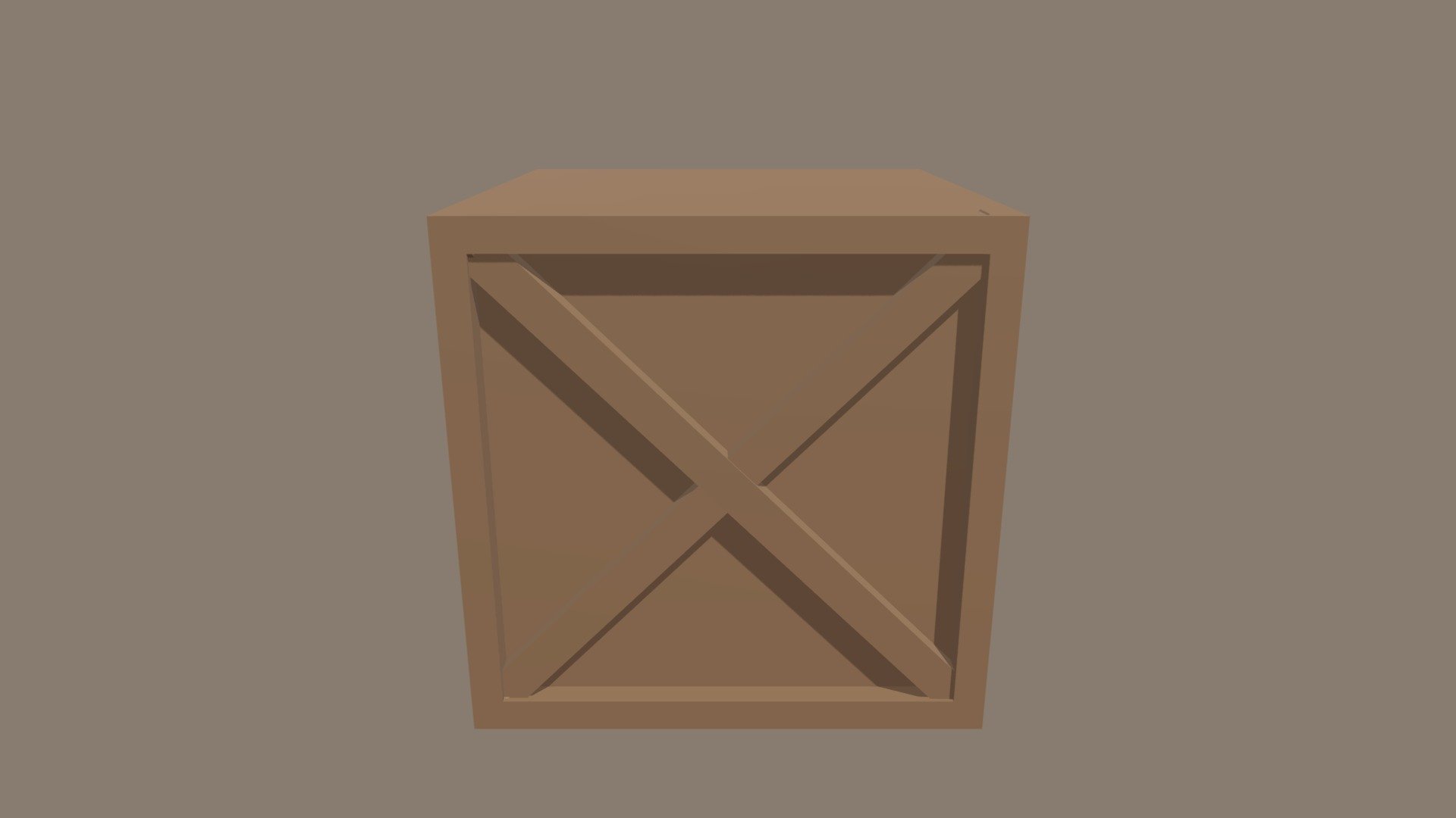 Low Poly X Pattern Crate - 3D model by Tide-Dragon [37d101c] - Sketchfab