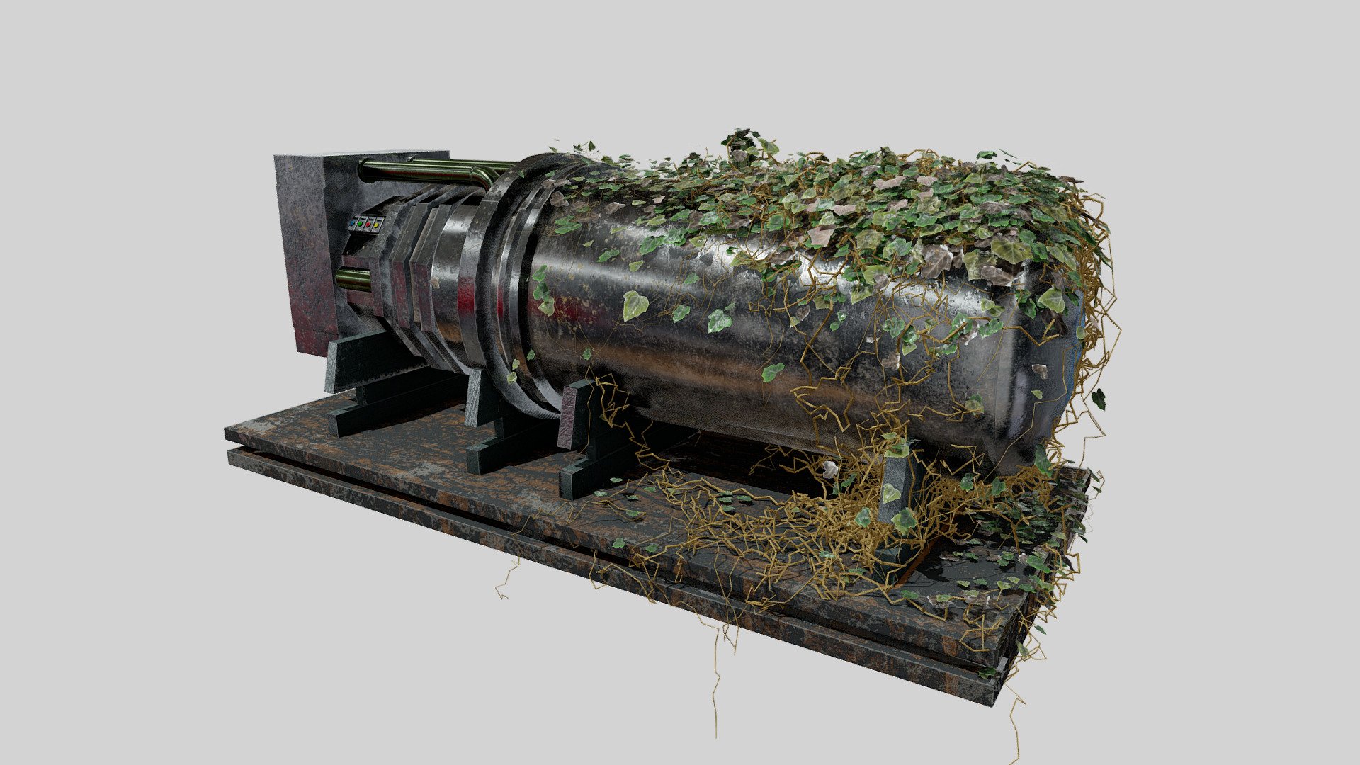 Post Apocalyptic Generator - Download Free 3D model by RedtideModels ...