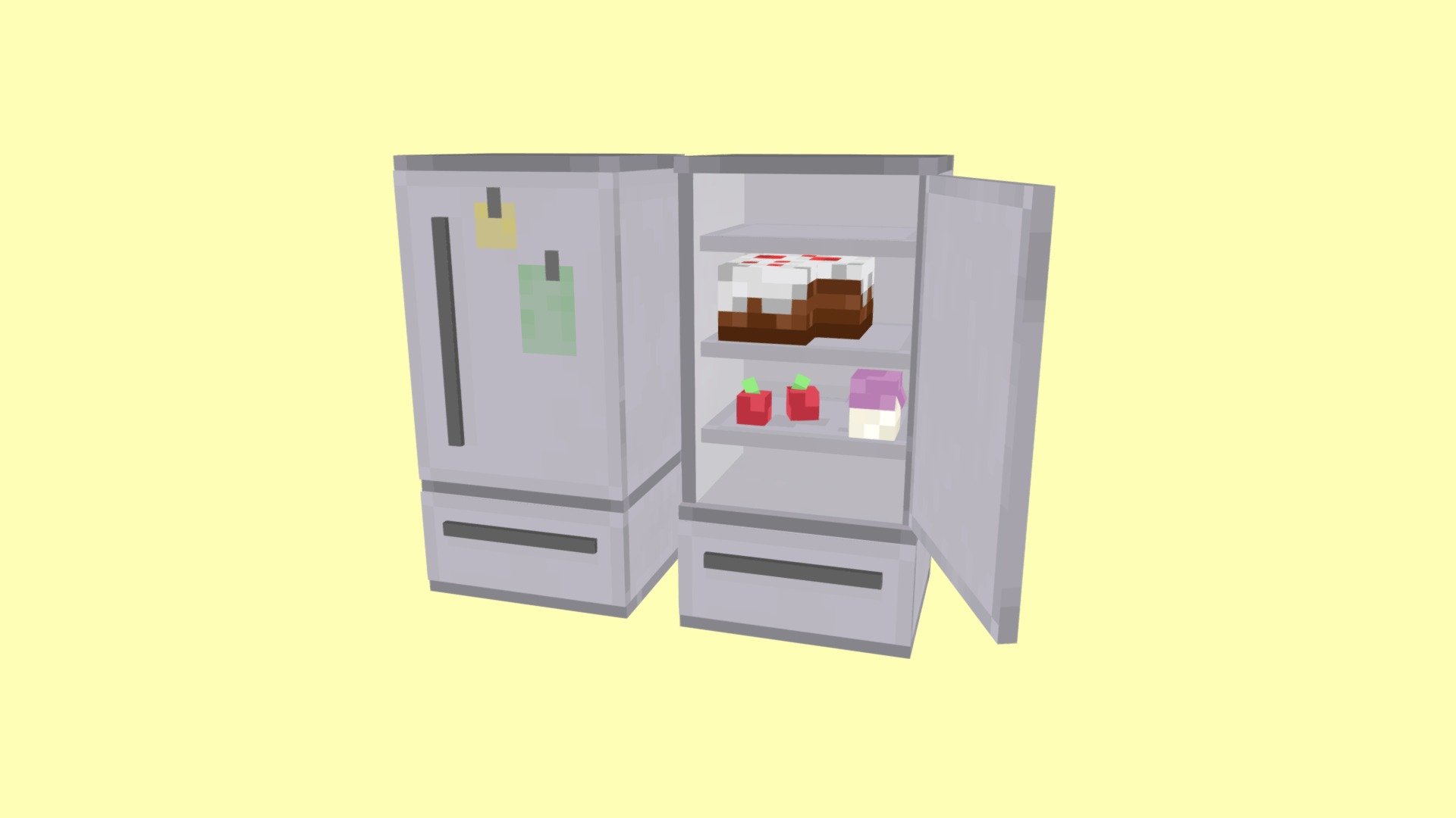 Fridge - 3D model by mezzbeans [37d47a5] - Sketchfab