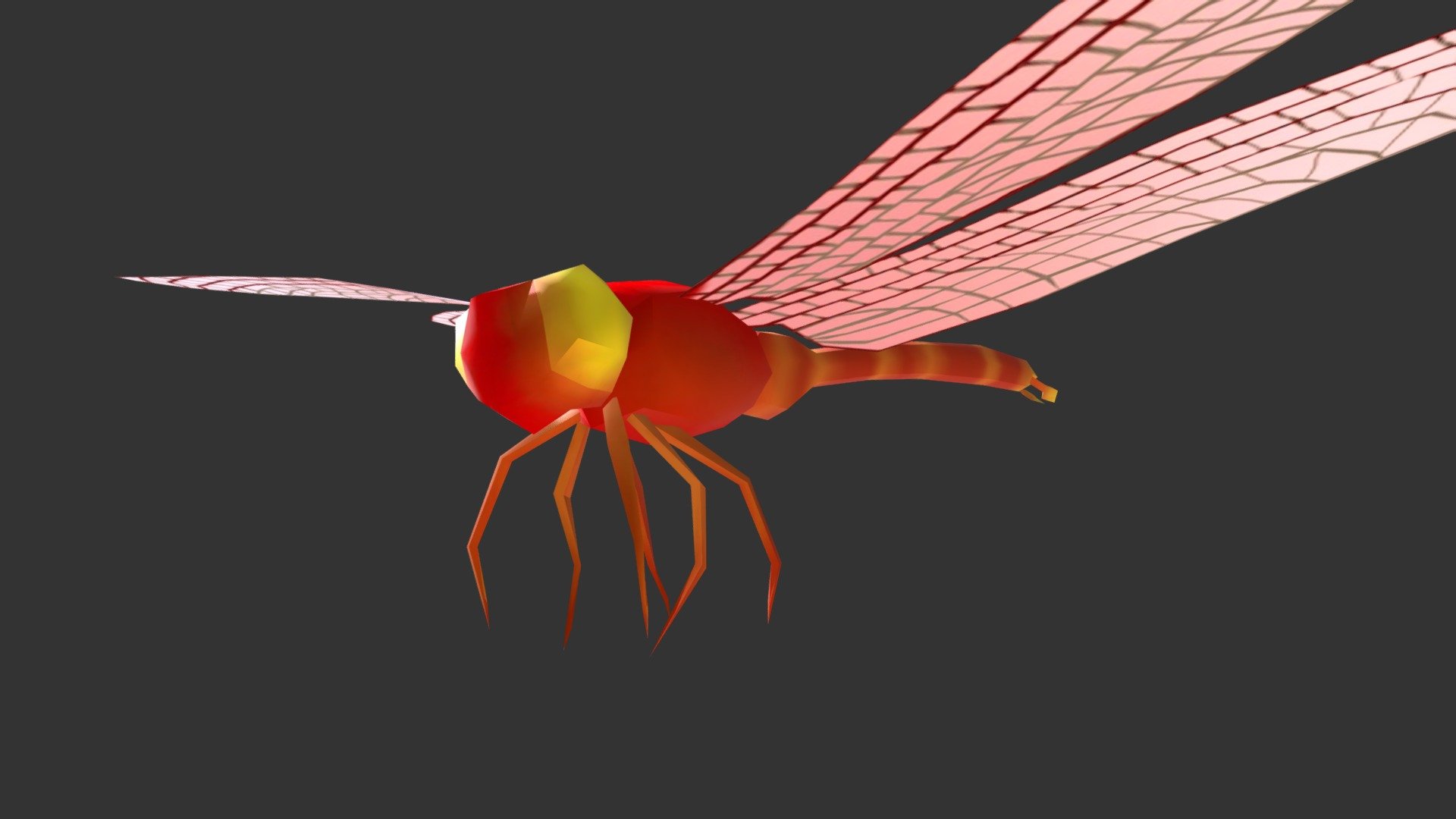 Dragonfly - 3D model by suchada (@suchadasaa10) [37d5bdb] - Sketchfab