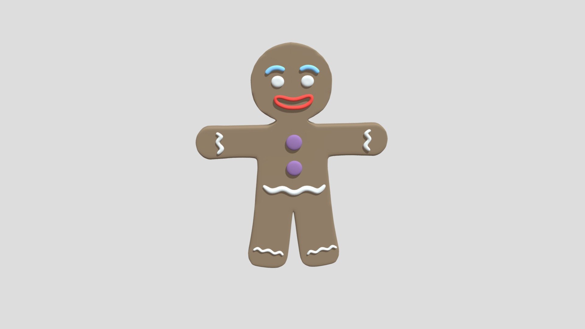 Gingerbread Man - Download Free 3D model by Mormont (@Mormontt ...