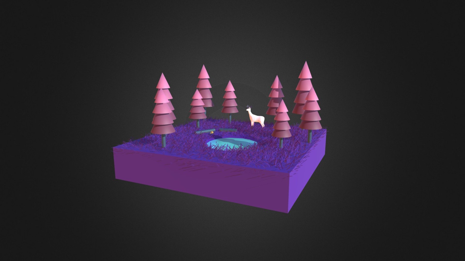 basic shapes forest (from the storage) - 3D model by maycianni [37d7802 ...