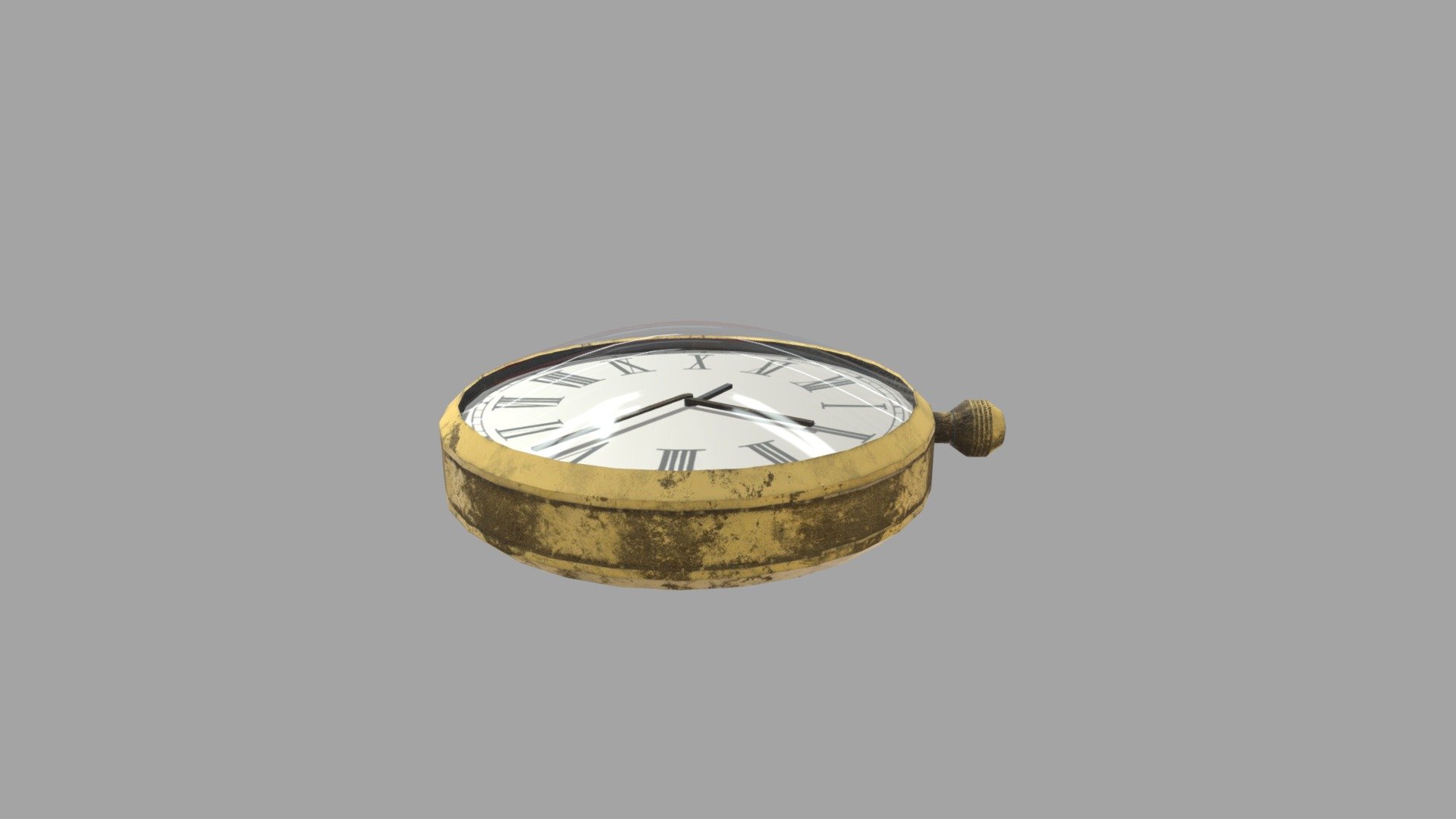 Golden pocket watch - 3D model by Ryan James (@Ryan_James) [37d7c34 ...
