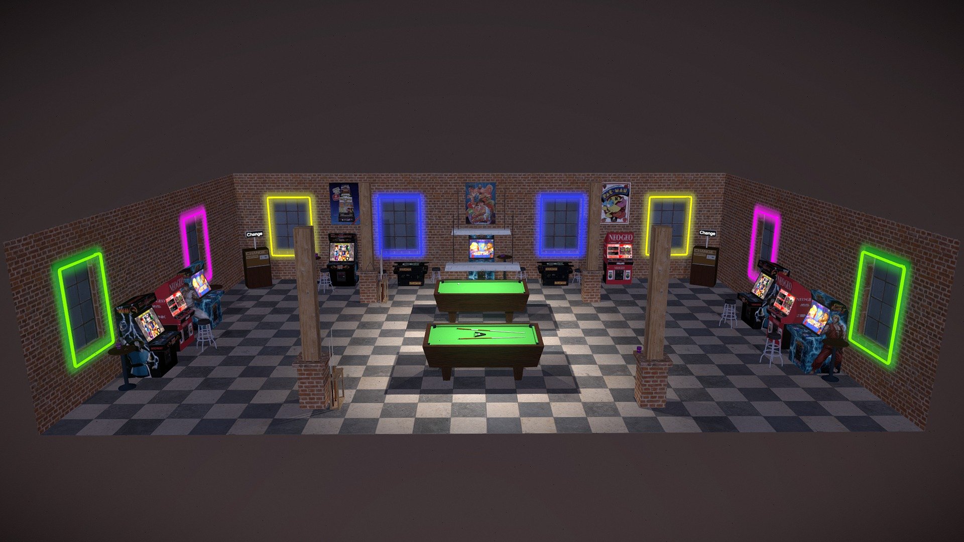 Arcade_FinalScene - Download Free 3D model by JAdams (@IGamEFry88 ...