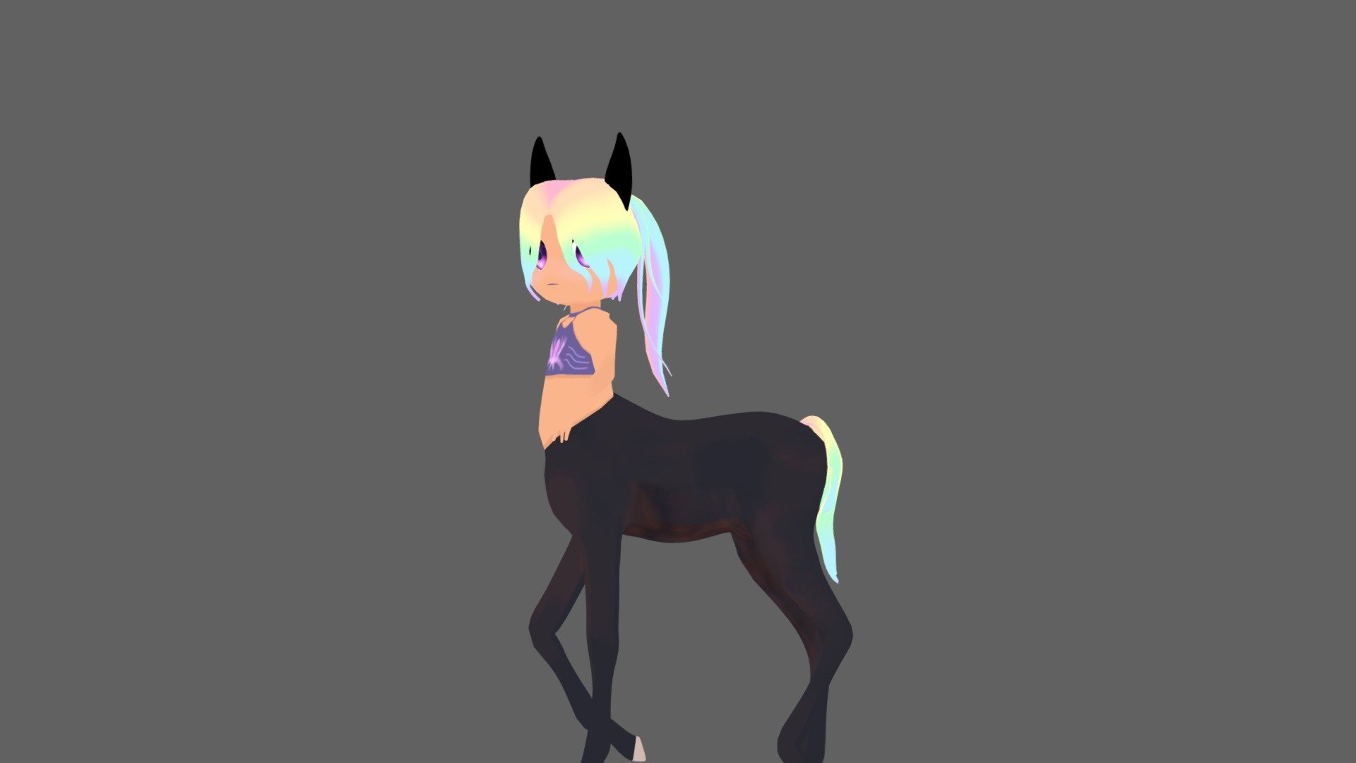 Maeryn, Rainbow Centaur - 3D model by darkunykorn [37da2e5] - Sketchfab