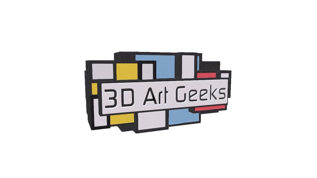3D Art Geeks Logo - 3D model by 3D Art Geeks (@kcs) [37daf6a] - Sketchfab