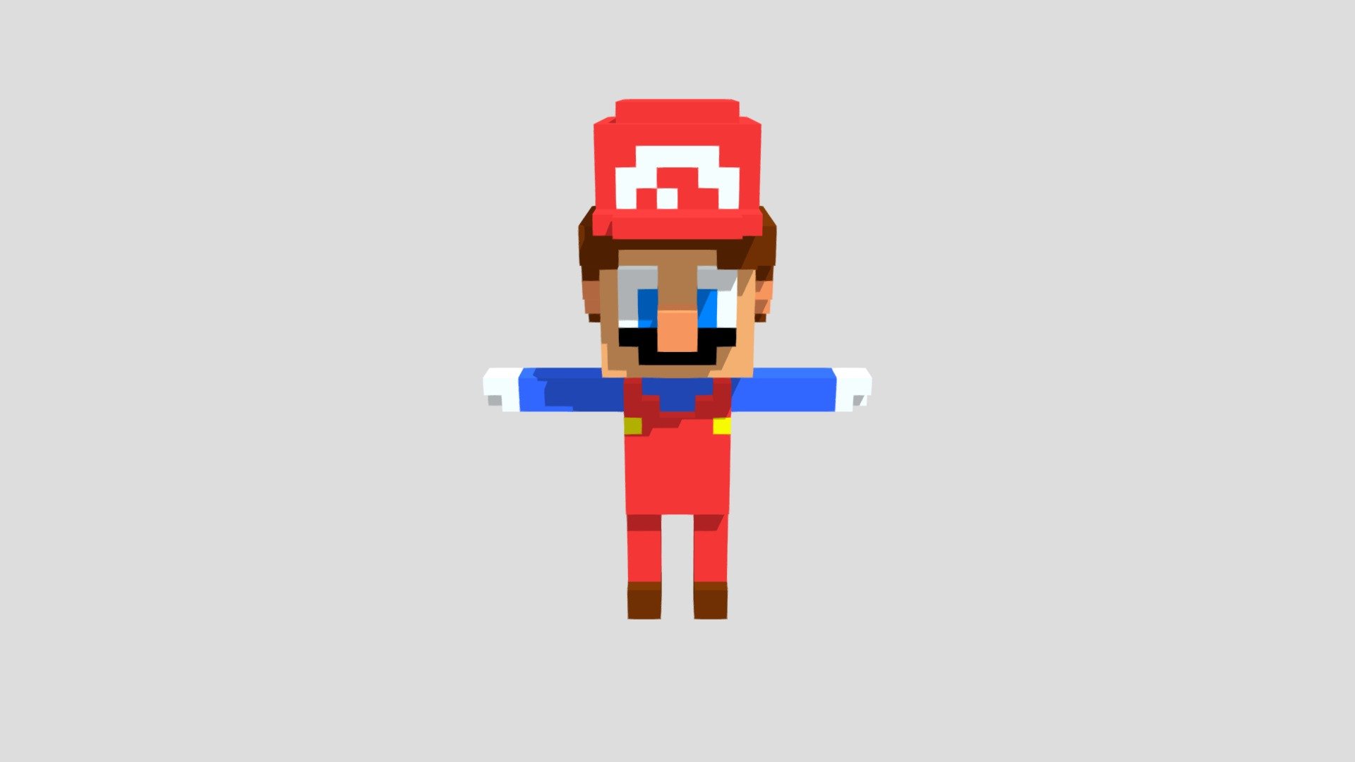 Custom Edited - Mario Customs - Mario Voxel - 3D model by AidenB47455 ...