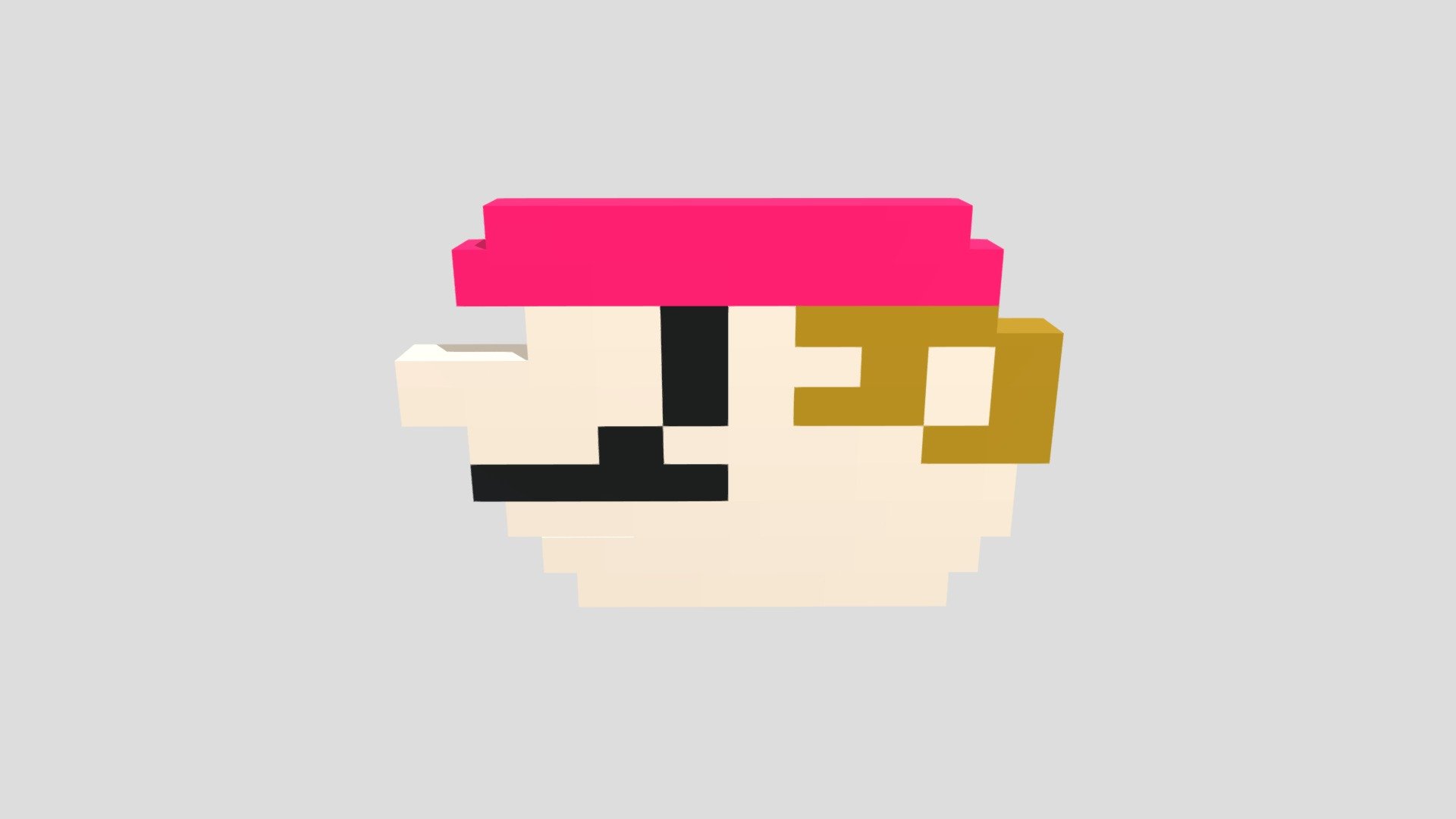 2d Mario Head - Download Free 3D model by cpcmrwan [37dbce0] - Sketchfab