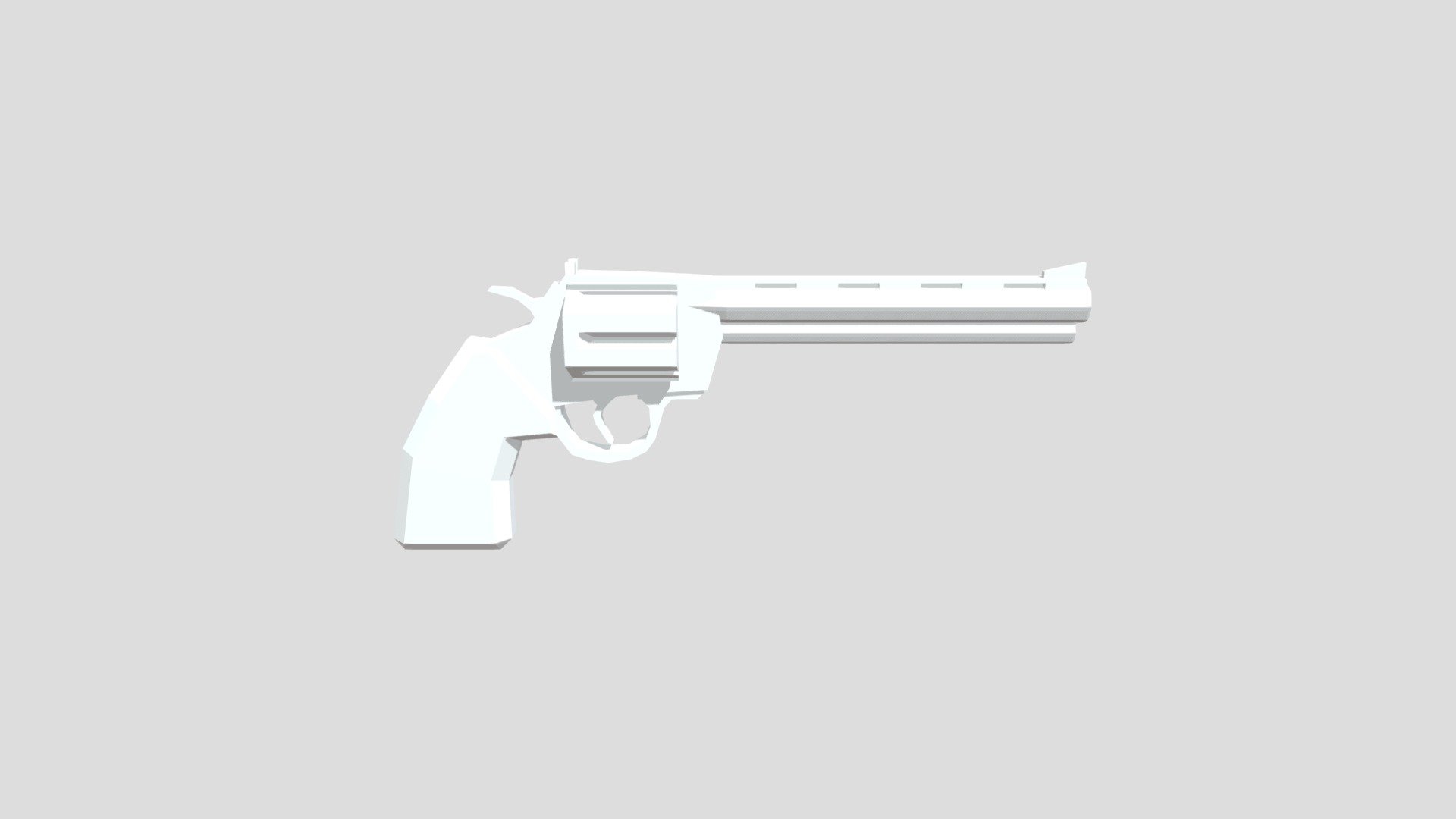 Low Poly Revolver - Download Free 3D model by Androasyouknow [37dc924 ...