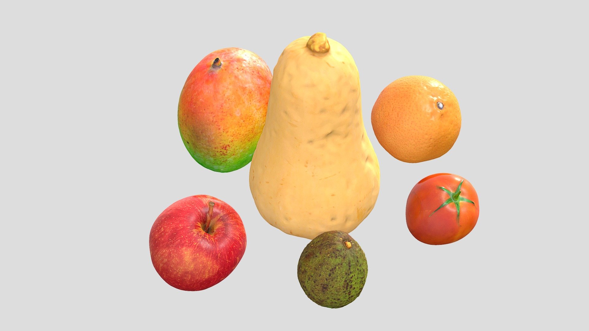 Photogrammetry Fruit & Vegetables (6 Pack) - Buy Royalty Free 3D model ...