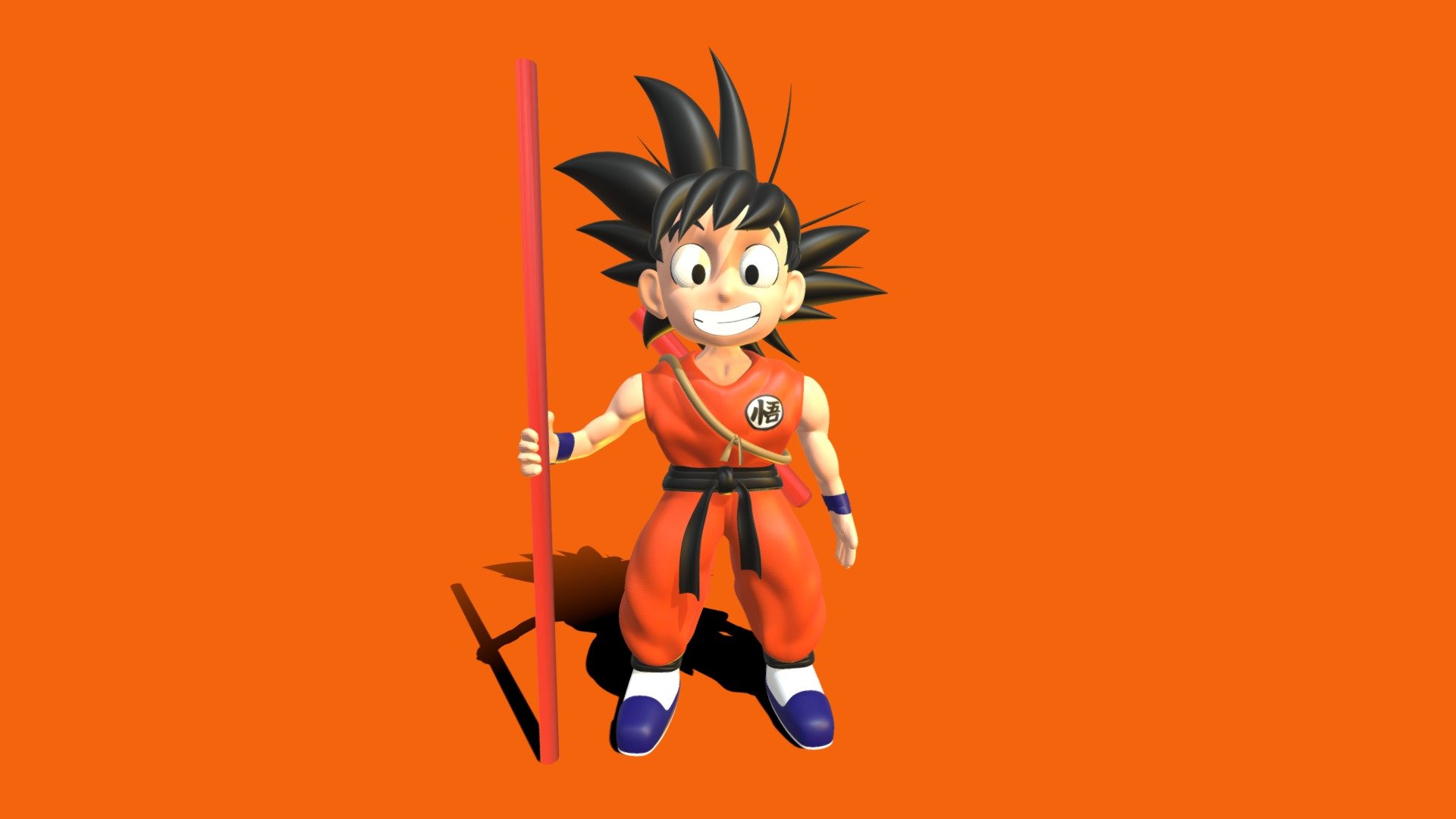 Kid Goku - 3D model by Nadeem (@desolateframe26) [37dd58b] - Sketchfab