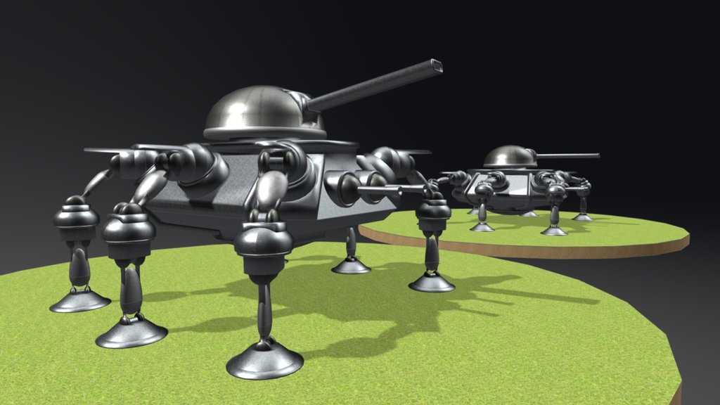 Six-Legged Robot - 3D model by Connor Holmes (@c_holmes) [37dd95c ...