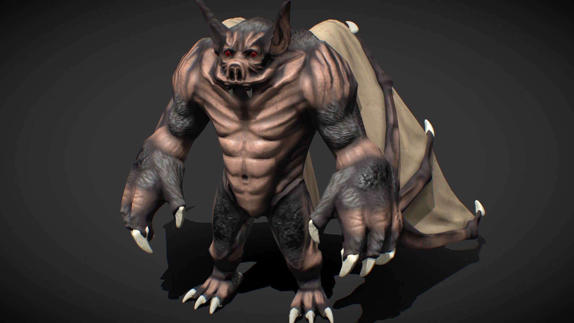 Bat Beast - Download Free 3D model by tnnv [37ddbac] - Sketchfab