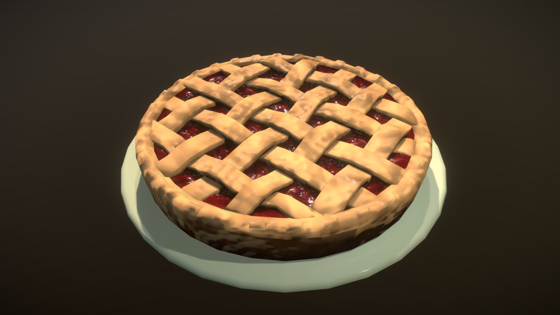 Cherry Pie - #3December2020 Day8 - Buy Royalty Free 3D model by ...