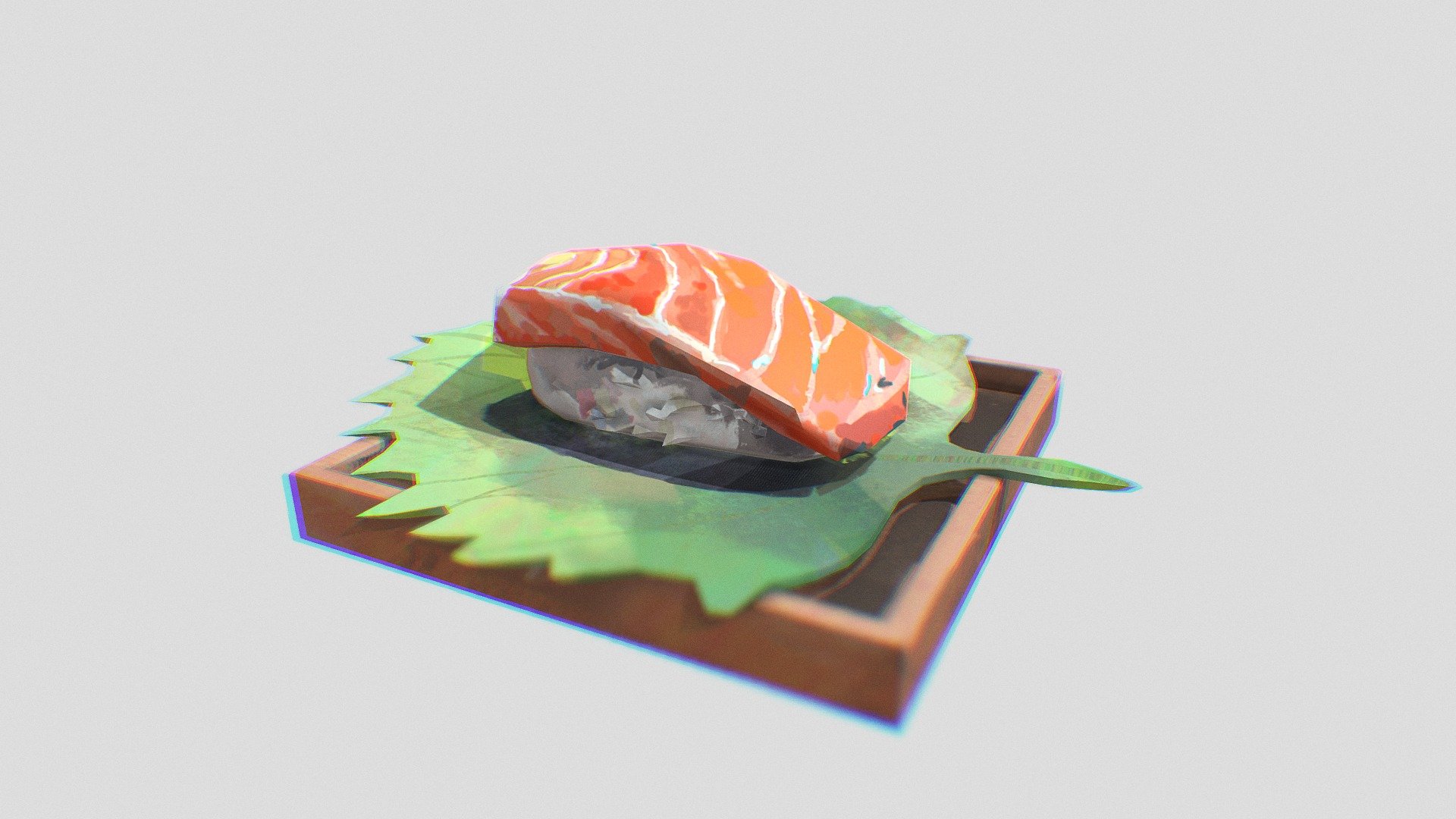 Sushi Handpainted - 3D model by RenshiroLotoso [37e851d] - Sketchfab