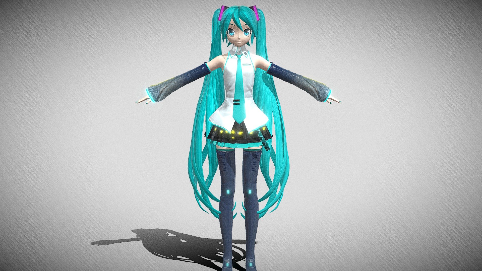 PDAFT V3 Miku - Download Free 3D model by 雨宮レン (@oscar3dmodel) [37e8e33] - Sketchfab