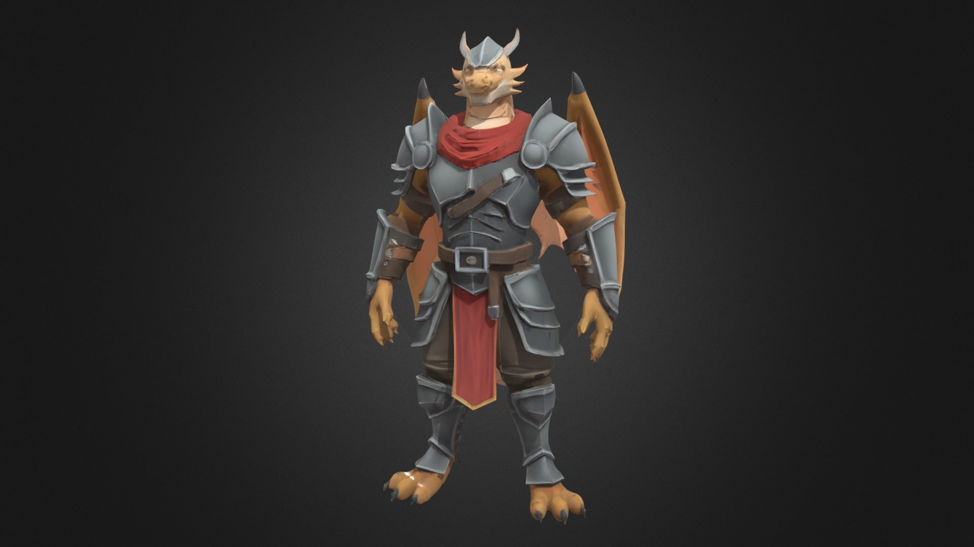 Dragon Warrior - 3D model by Gustavo Bigelli (@gubigelli) [37e9366 ...