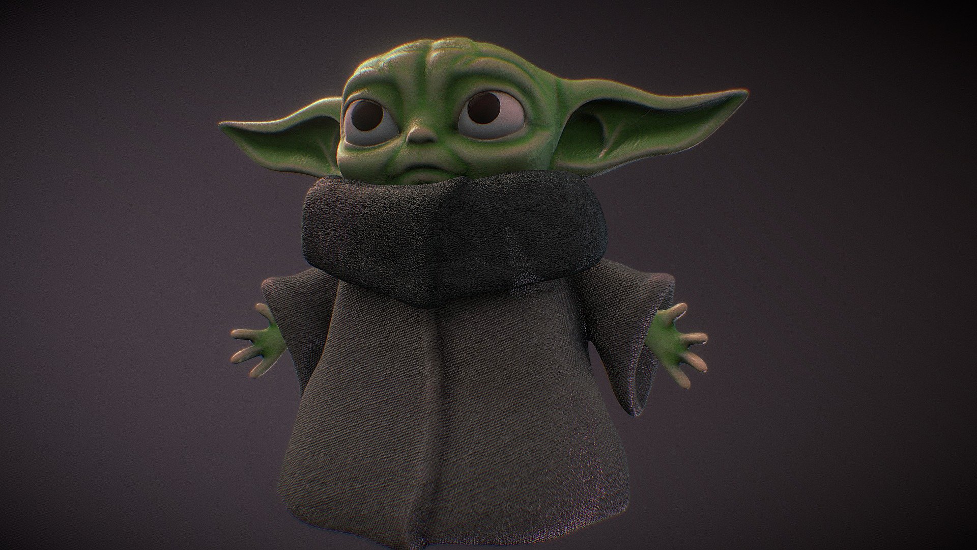 Baby Yoda - Download Free 3D model by Idmenthal (@idmental.id) [37ec138 ...