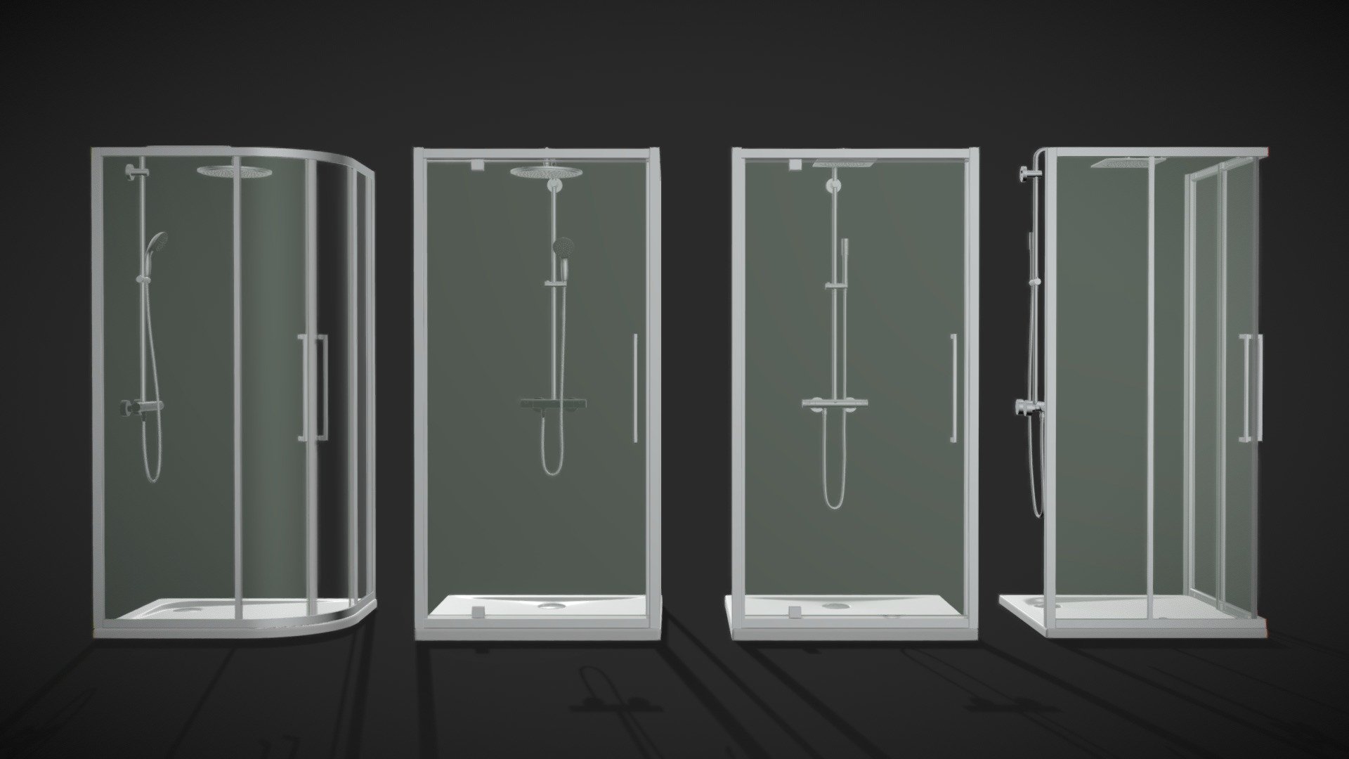 Cabin showers Ideal KUBO - Buy Royalty Free 3D model by madMIX [37eca0b ...