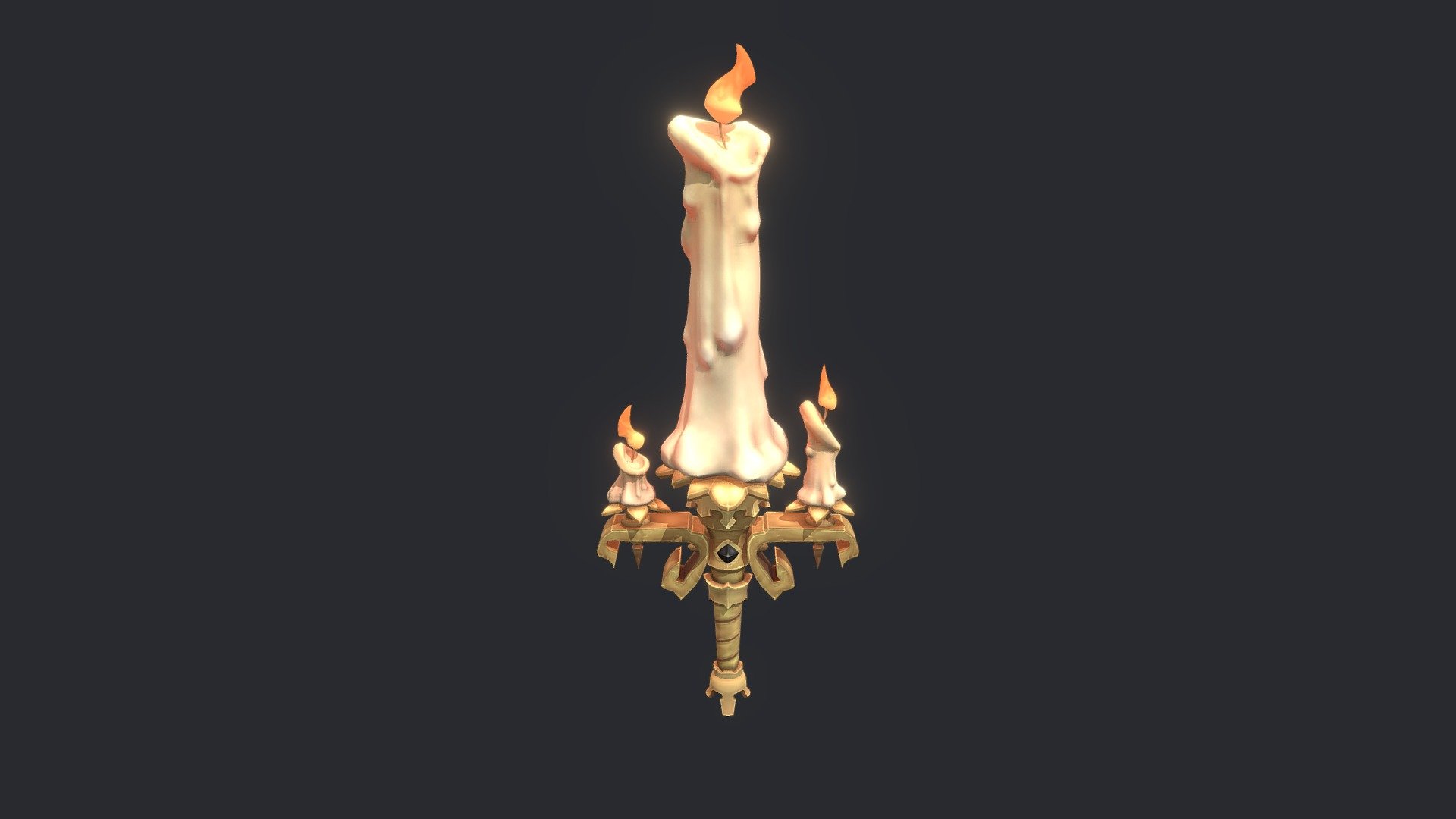 Candle Sword - 3D model by ema_suckrova [37ed901] - Sketchfab